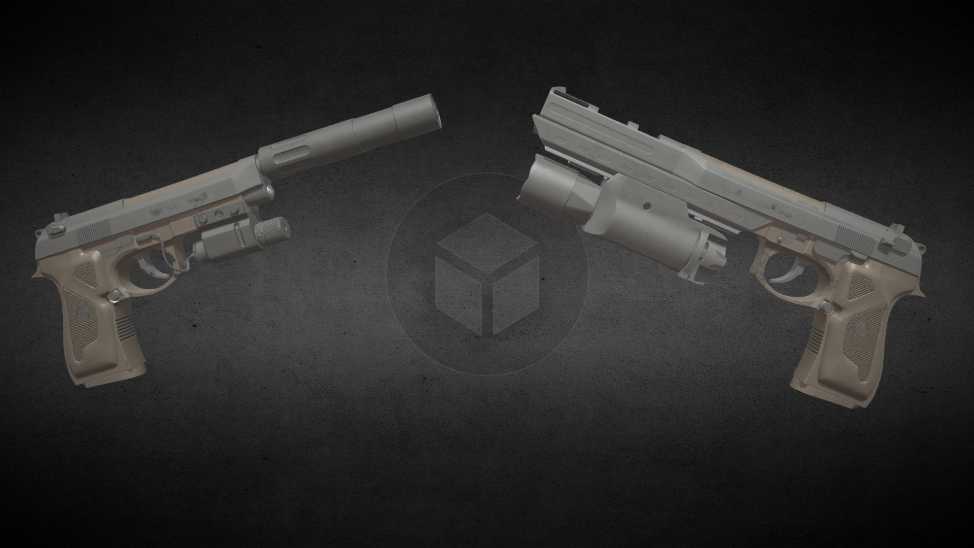 beretta m9 - Buy Royalty Free 3D model by MehdiGhasempour (@MehdiGhas ...