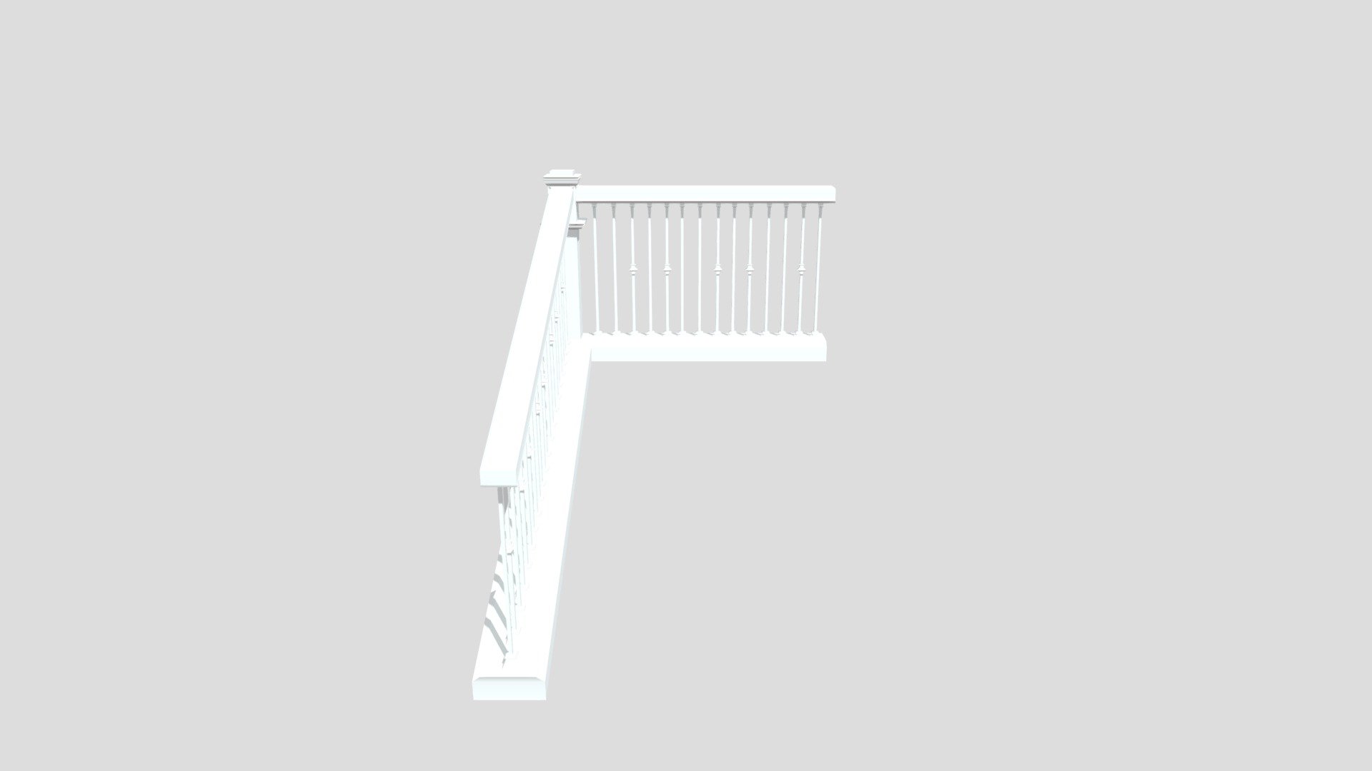 Railing Model - Download Free 3D model by Brittany.Bowling [ac9e3bb ...