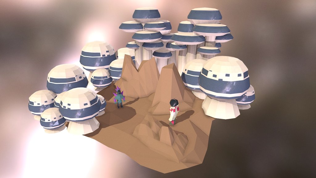 Planetary Patrol Diorama - 3D model by daaneimers [ac9f9f9] - Sketchfab
