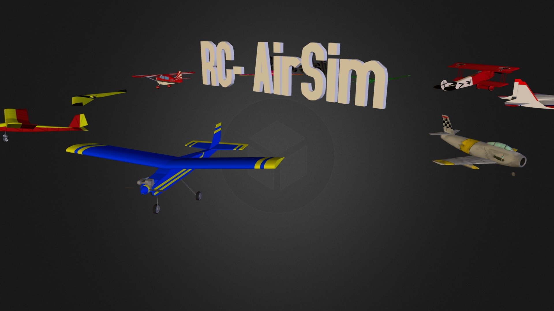 RC-AirSim planes - 3D model by Dodge [acS0MHR] - Sketchfab