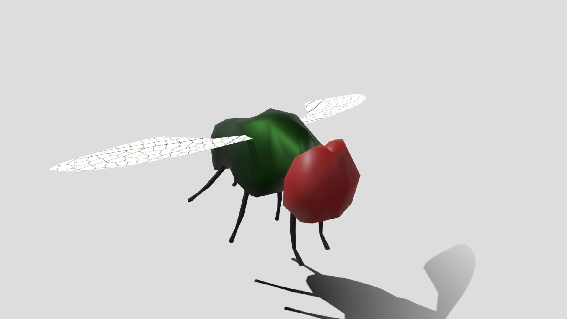 Low-poly Green Fly - Download Free 3D model by Fine_poultry [aca0240 ...