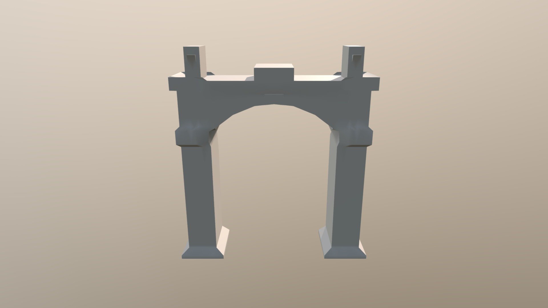 Ruined Arch - 3D model by nenoble [aca1b6c] - Sketchfab
