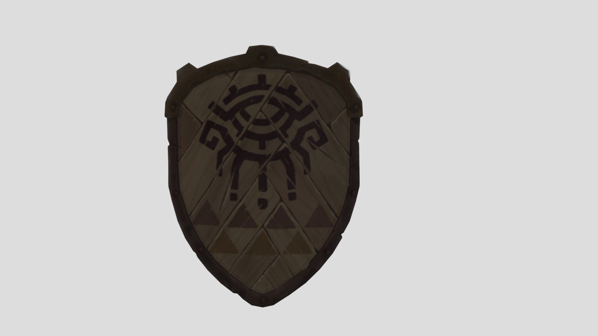 Old wooden shield TOTK - Download Free 3D model by Shir0yash ...
