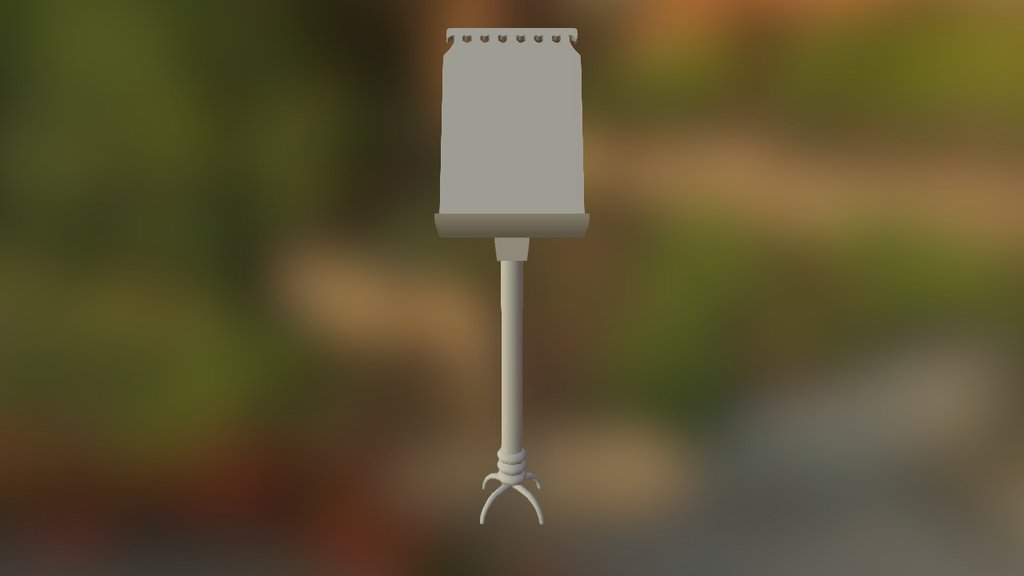 Paper Stand - 3D model by Chris (@cjbgameart) [aca58c1] - Sketchfab