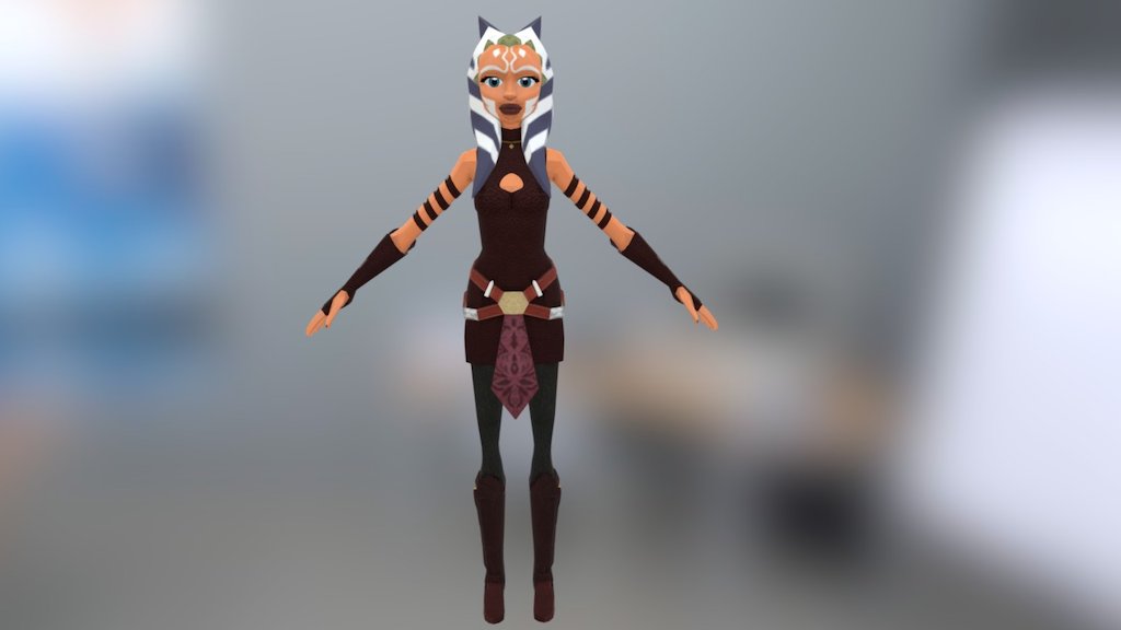 Ahsoka Tano - 3D model by Zuany [aca9af7] - Sketchfab