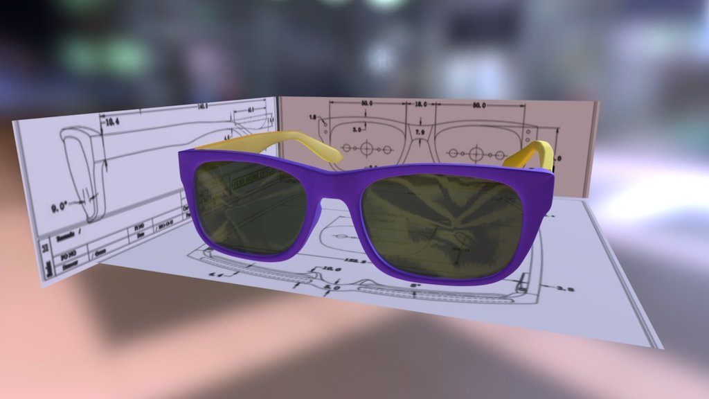 Ray Ban Sunglasses Iliadi - 3D model by iekalfa3d [acabf2b] - Sketchfab