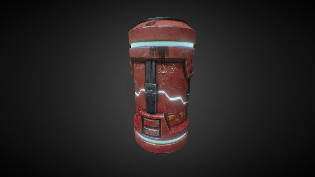 Sci-Fi energy capsule - 3D model by laxus [acaeb8f] - Sketchfab