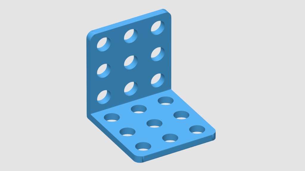 Winkel 3x3-Loch - 3D model by technik-lpe [acaf8c3] - Sketchfab