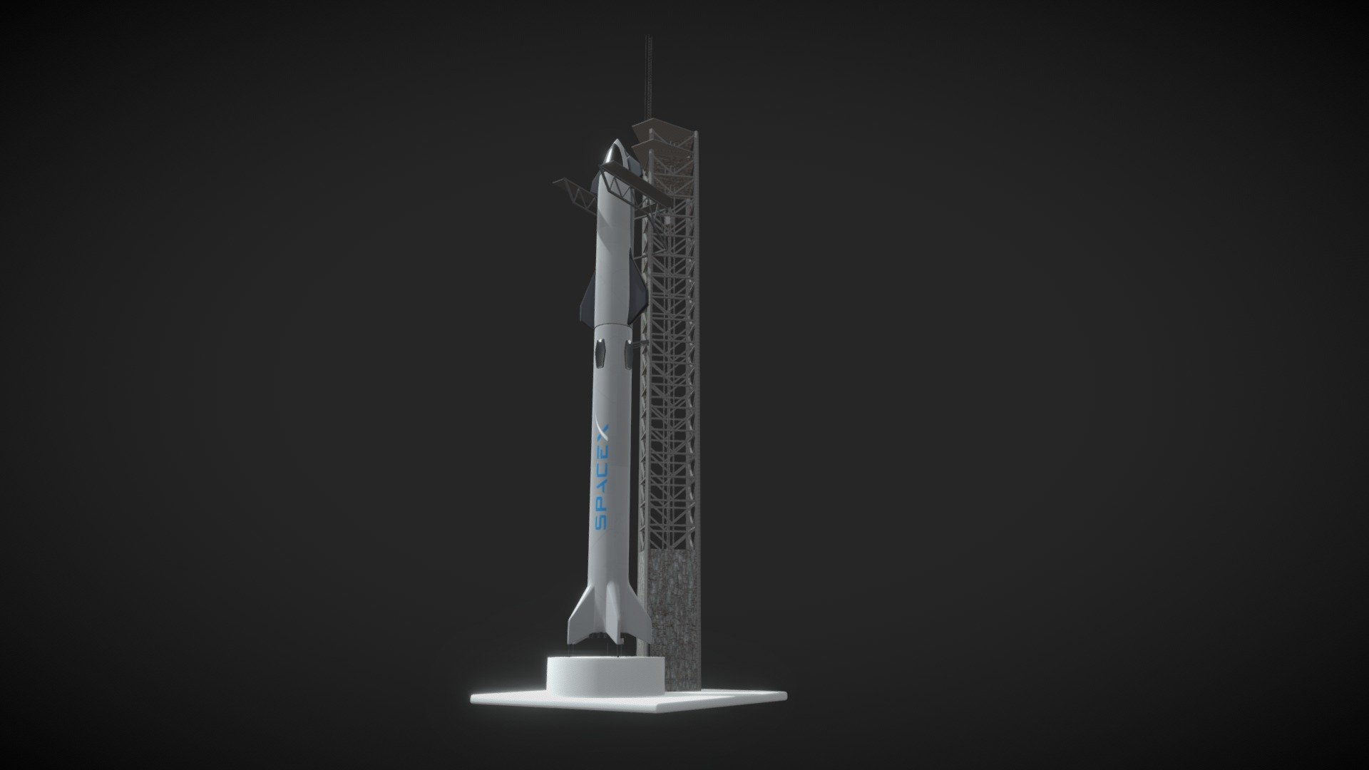 Starship - 3D model by Erandaka (@erandaka007) [acb08a7] - Sketchfab