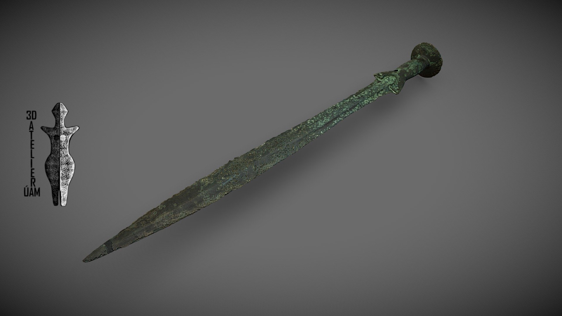 Bronze age sword from Zakřany - 3D model by 3D atelier ÚAM (@vojtanosek ...
