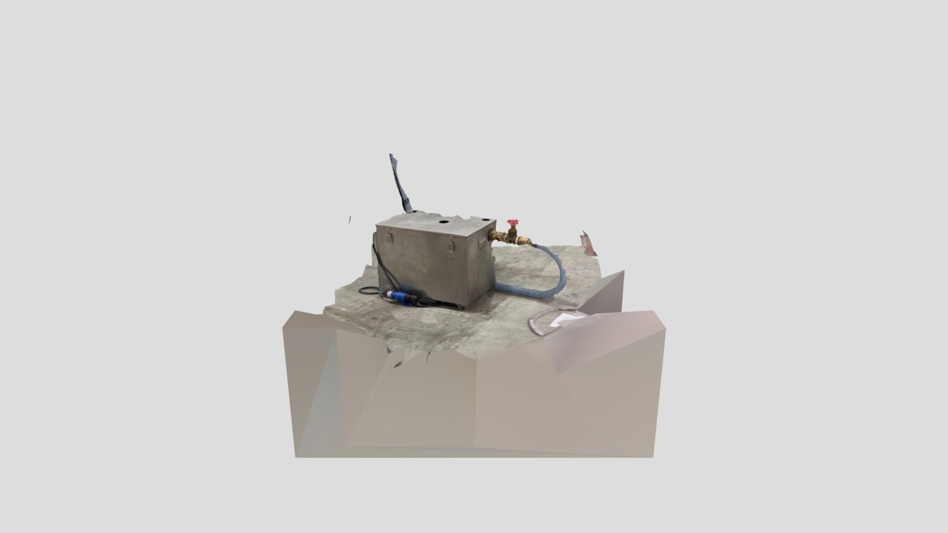 Waste water collection tank w/ pump set v1 - Download Free 3D model by ...