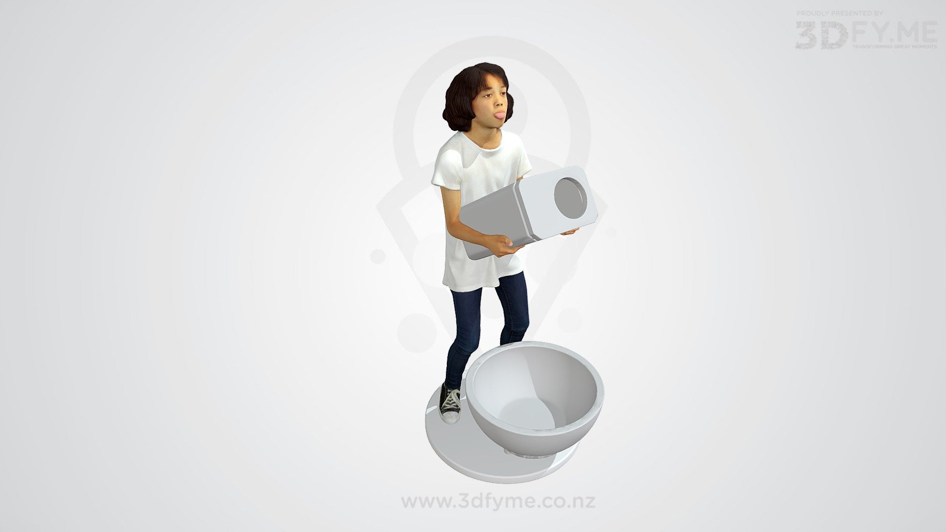 Cheeky Pencil Sharpener, Low Poly Scan, 3D-print - 3D model by 3Dfy.me ...