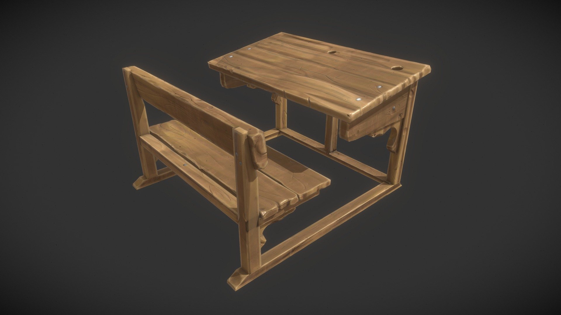 Desk - 3D model by FENG Julia (@yuria187) [acbabf1] - Sketchfab