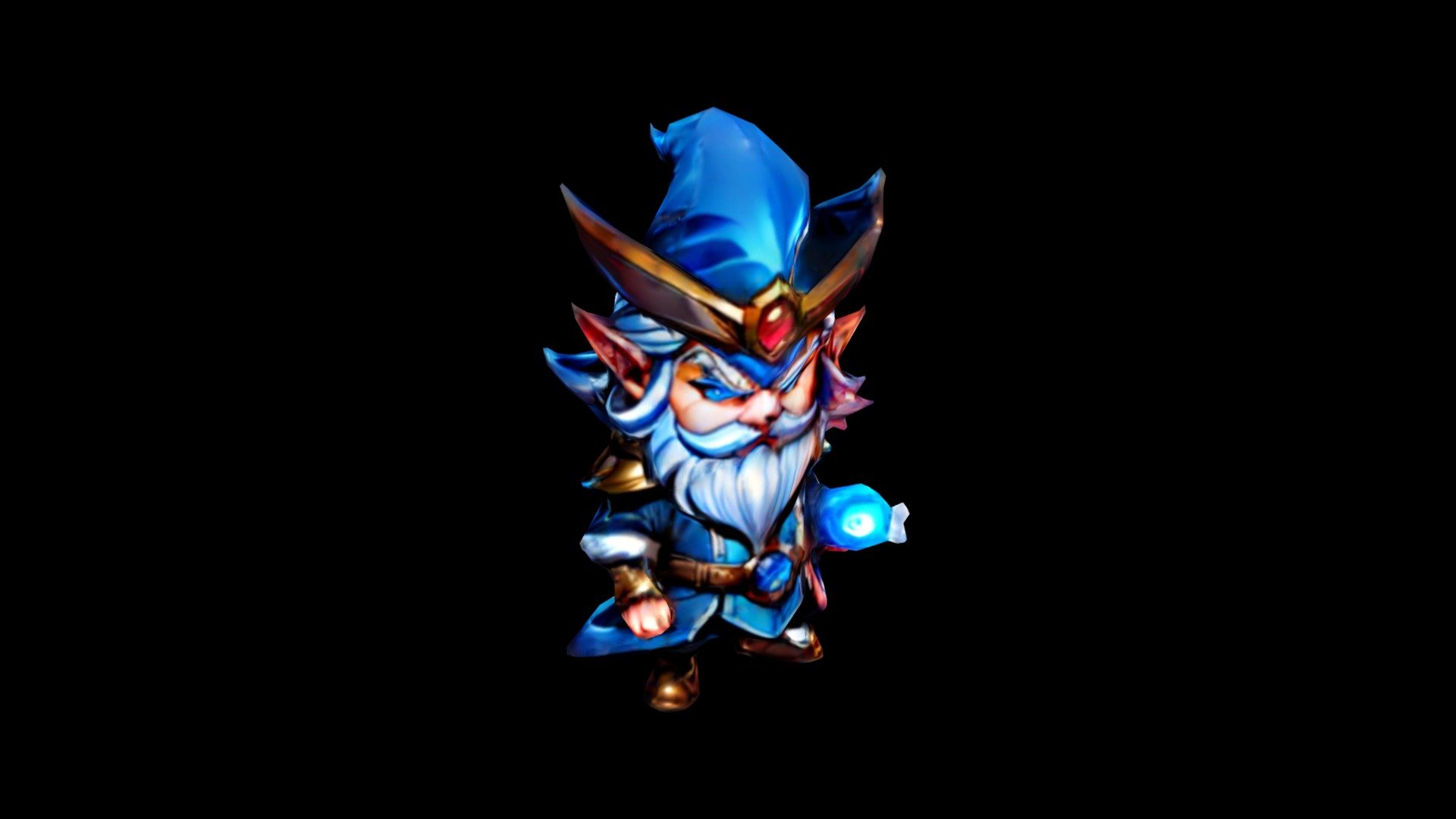 Character Art Epic Gnome Mage with Spell - Download Free 3D model by ...