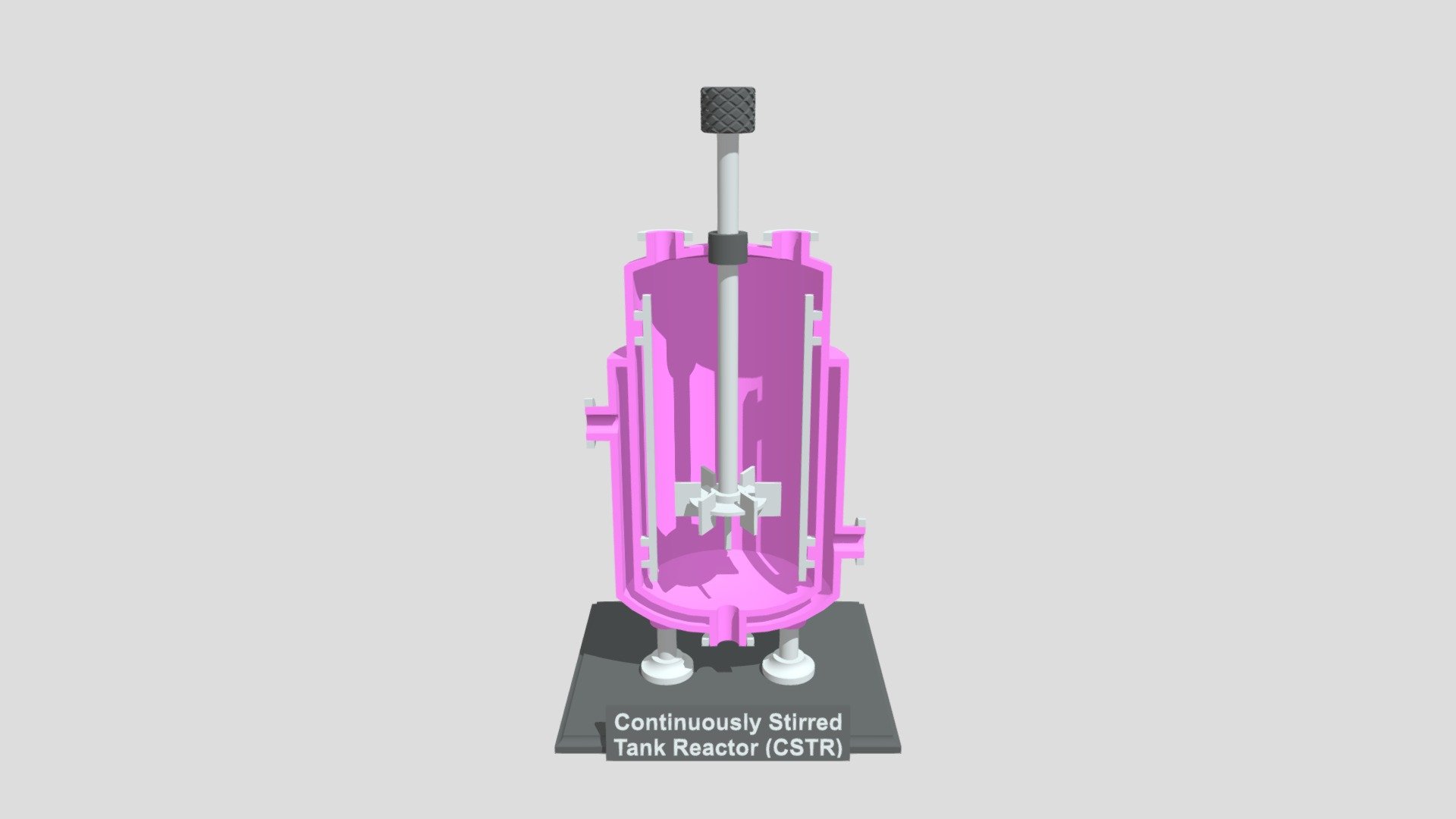 3D Printed Continuously Stirred Tank Reactor - 3D model by Zach Peever ...
