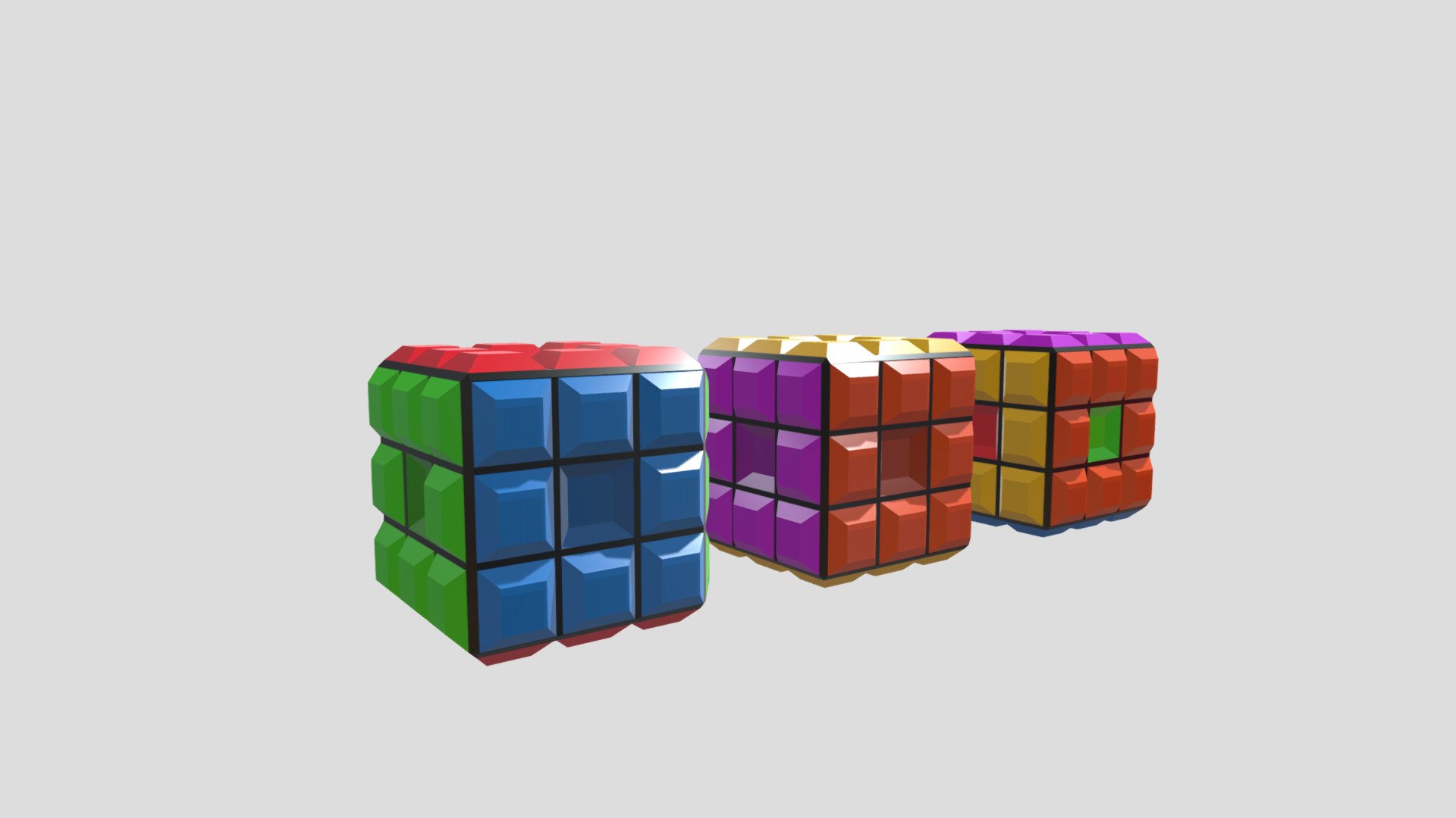 ALL CUBES - 3D model by delaraujo [acbe524] - Sketchfab