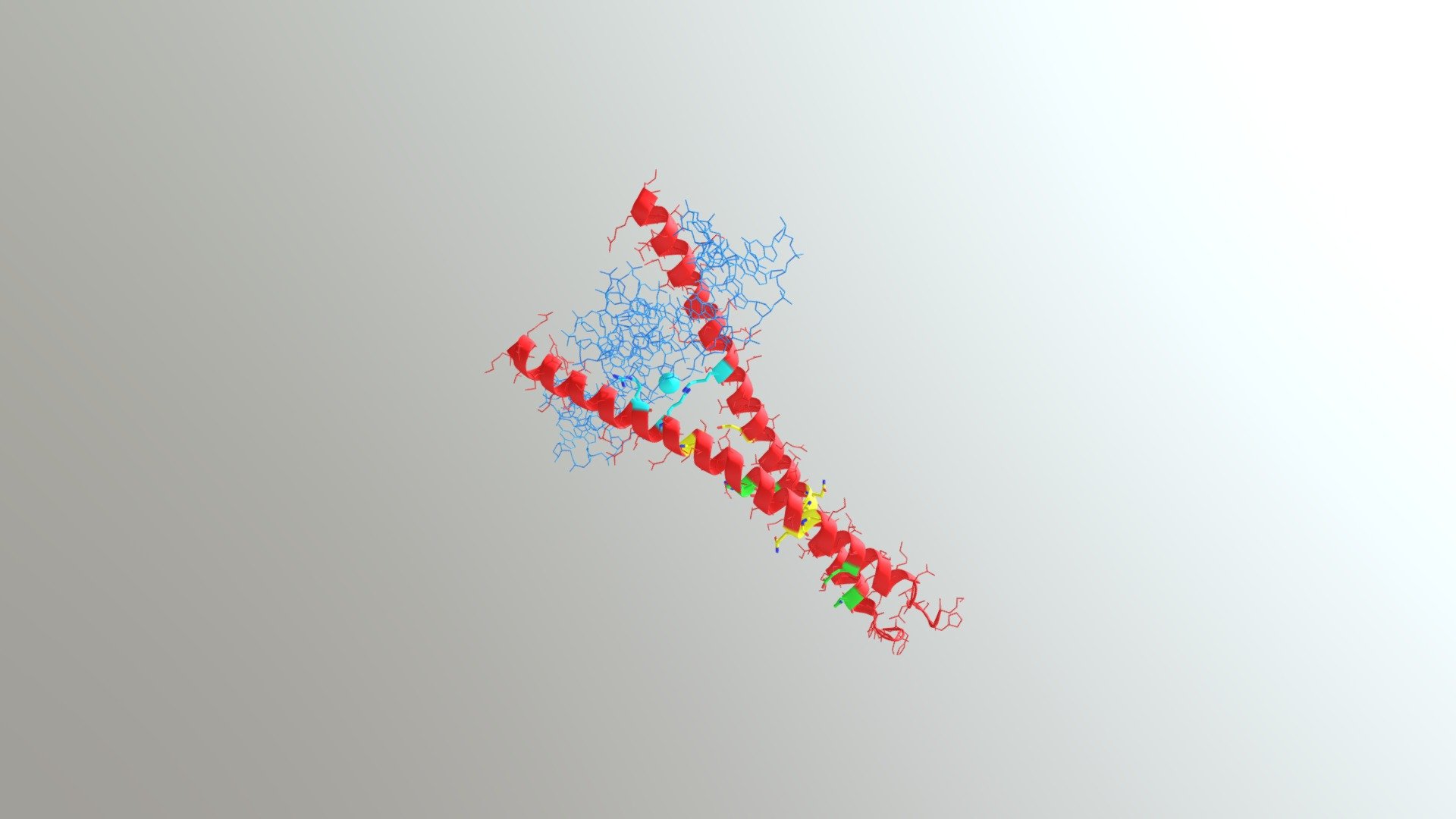 CREB bZIP bound to DNA containing SSCRE - 3D model by emit9252 [acbfdf2 ...