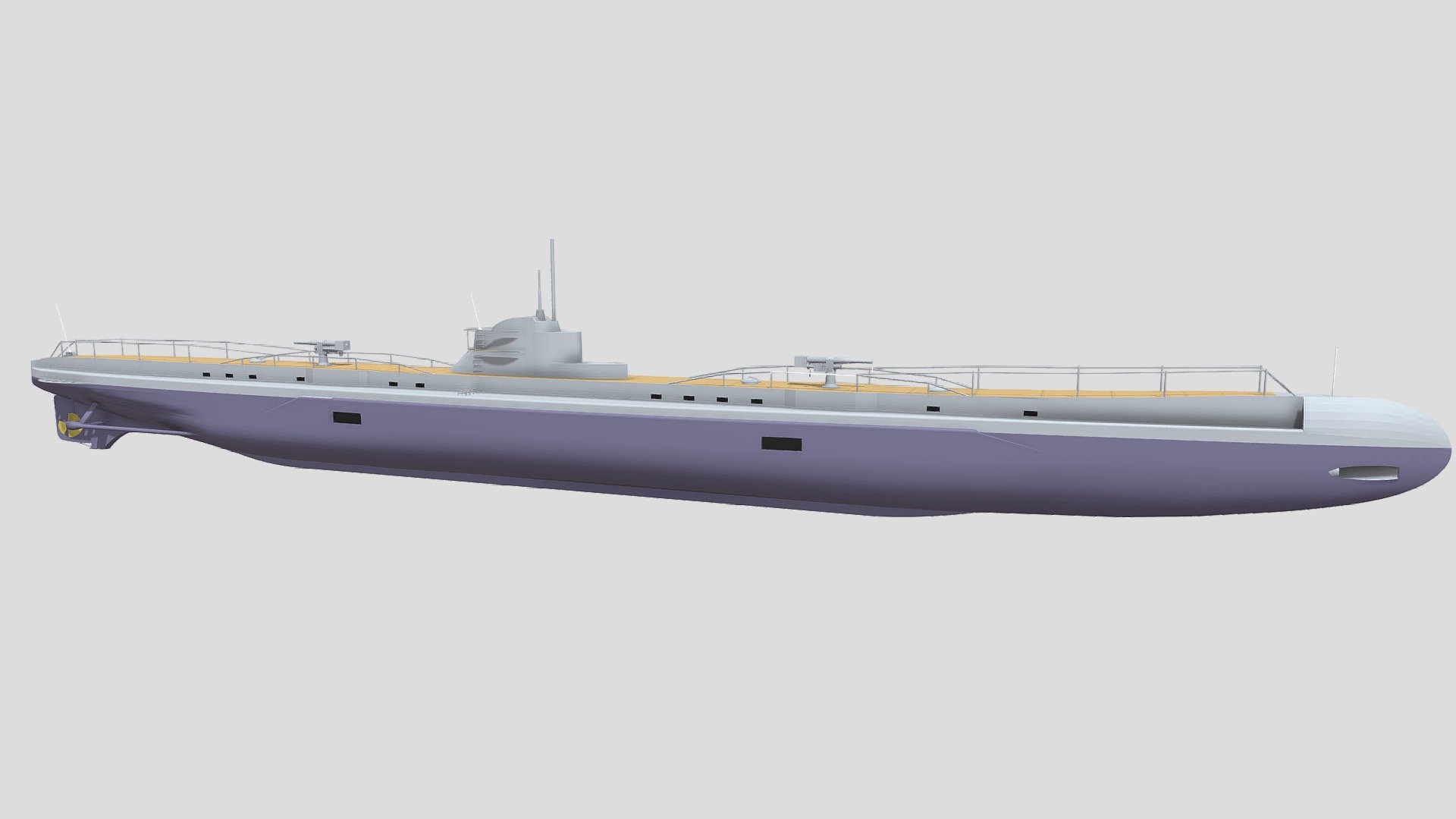 U-65 Uboat - Download Free 3D model by martyn169 [acc0695] - Sketchfab