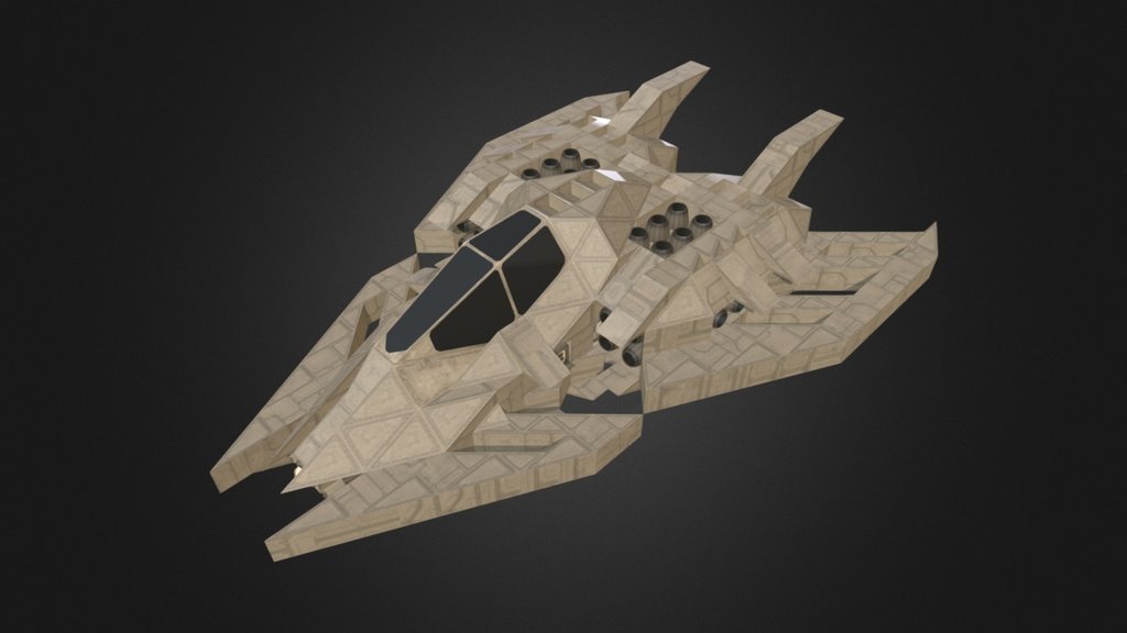 Fighter T-1 - 3D model by texnos [acc0d96] - Sketchfab
