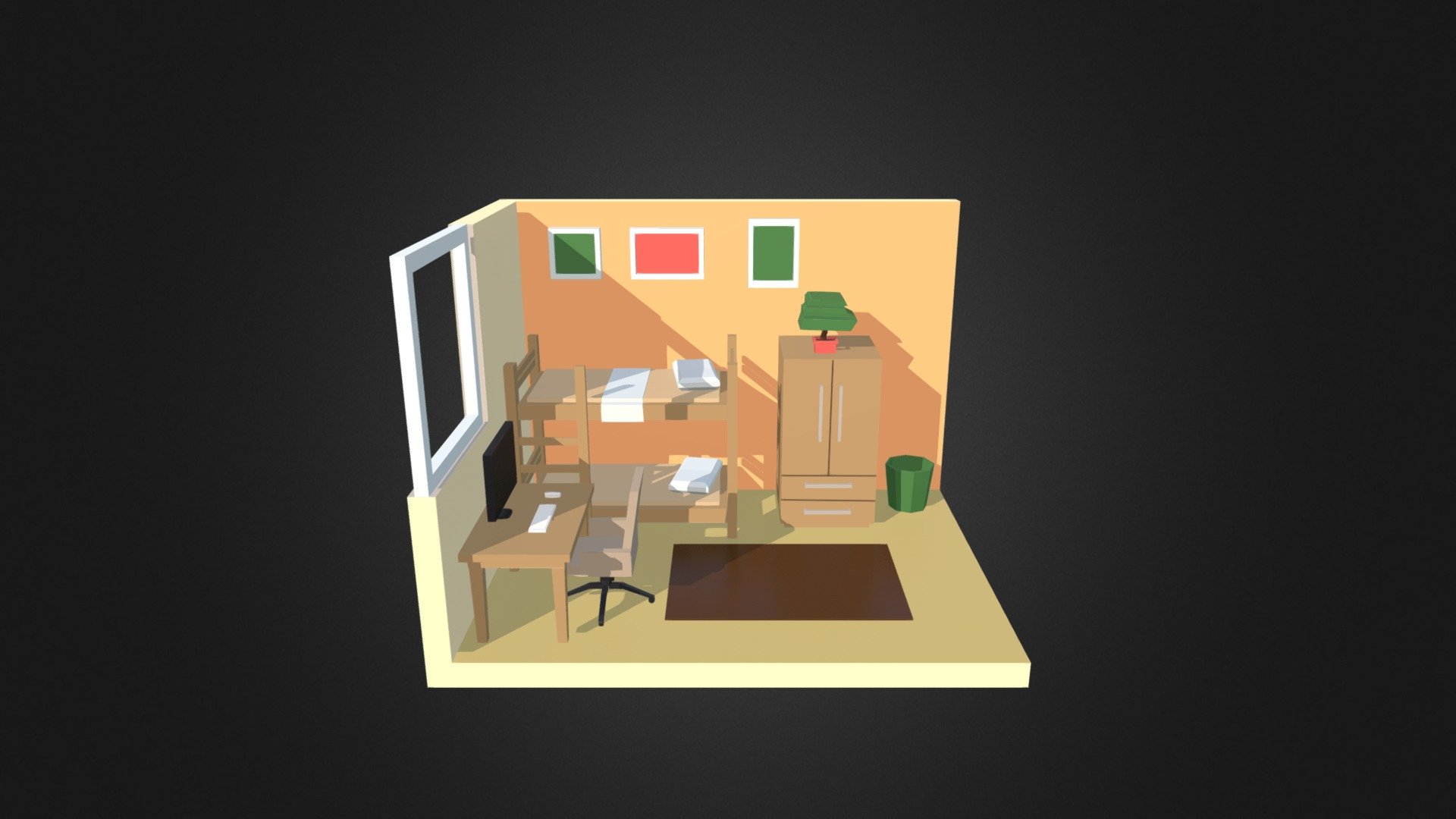 3d Room Model - Download Free 3D model by AJevplay [acc134b] - Sketchfab