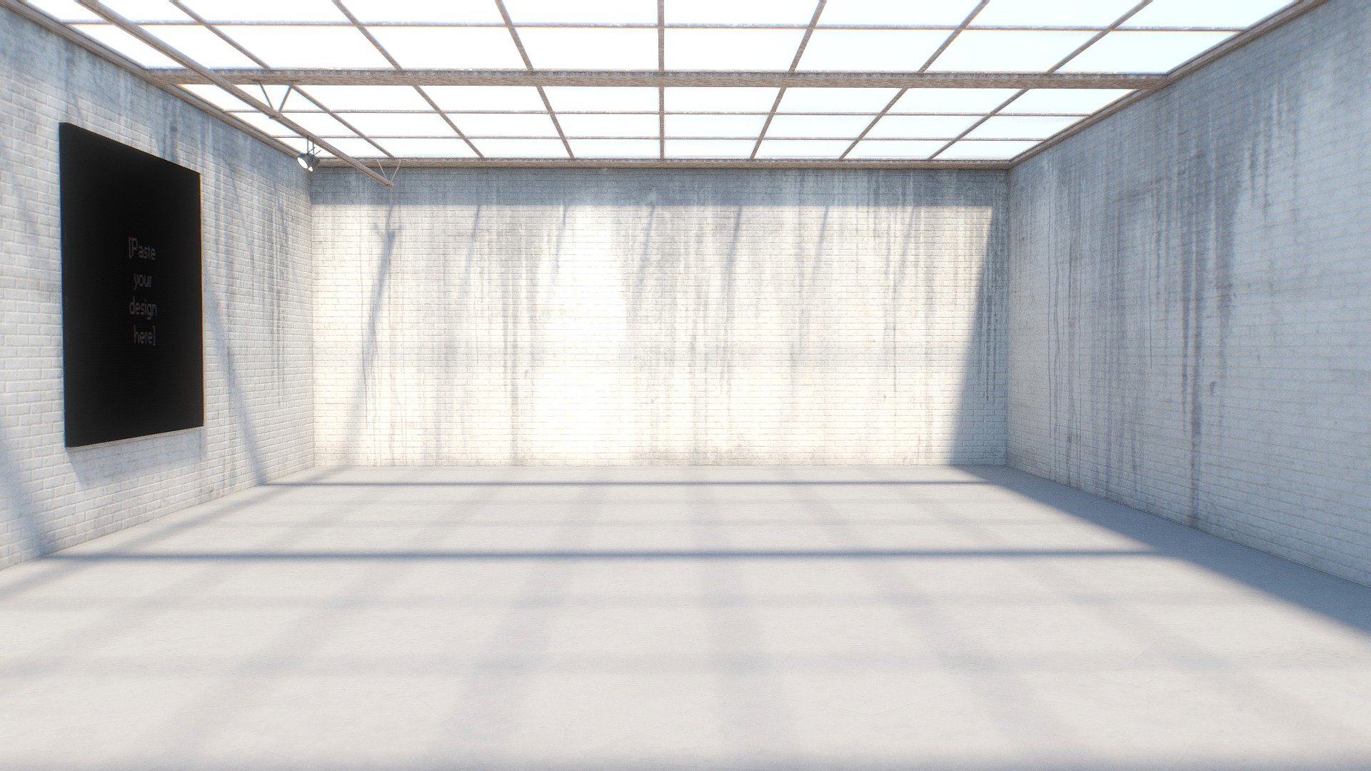 Abandoned VR Gallery for Design & Street Art - Buy Royalty Free 3D ...