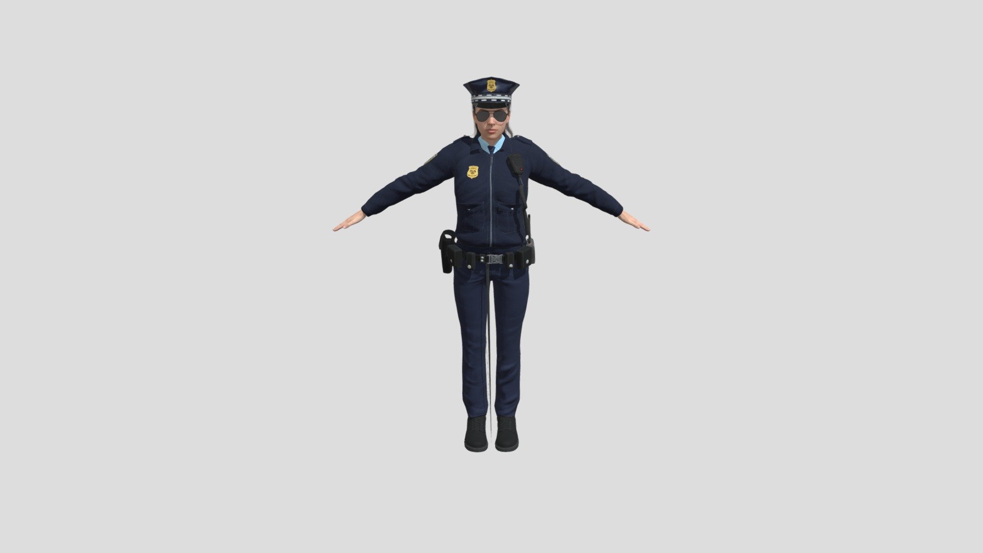 Cop Female - Download Free 3D model by Pixio x AI Tutor (@tsiorg ...