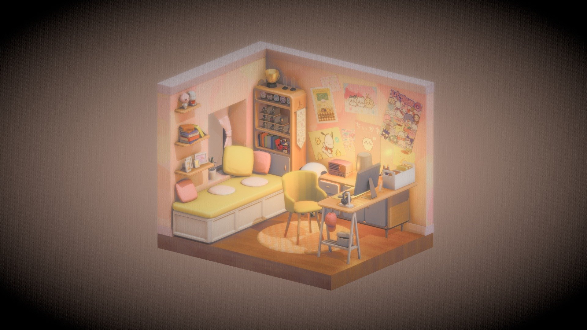Kidult's iso room - 3D model by minhaeshin [acc3378] - Sketchfab