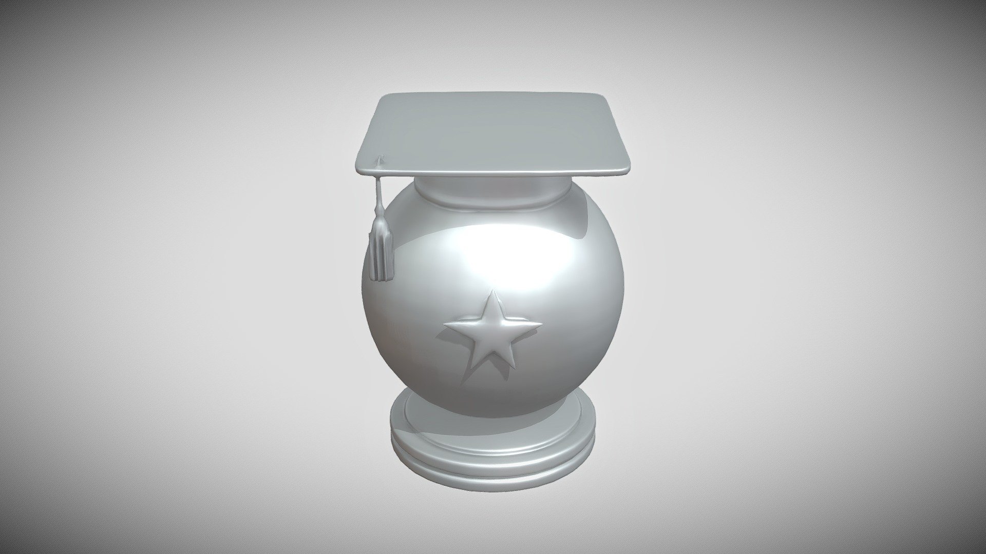 Graduation hat on Cuban flag sphere - 3D model by enmanolo38 [acc4f70 ...