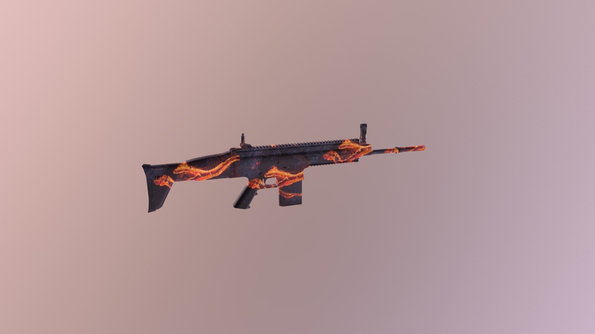 Scar H Rare Flame Obj - 3D model by codyto1999 [acc6bee] - Sketchfab