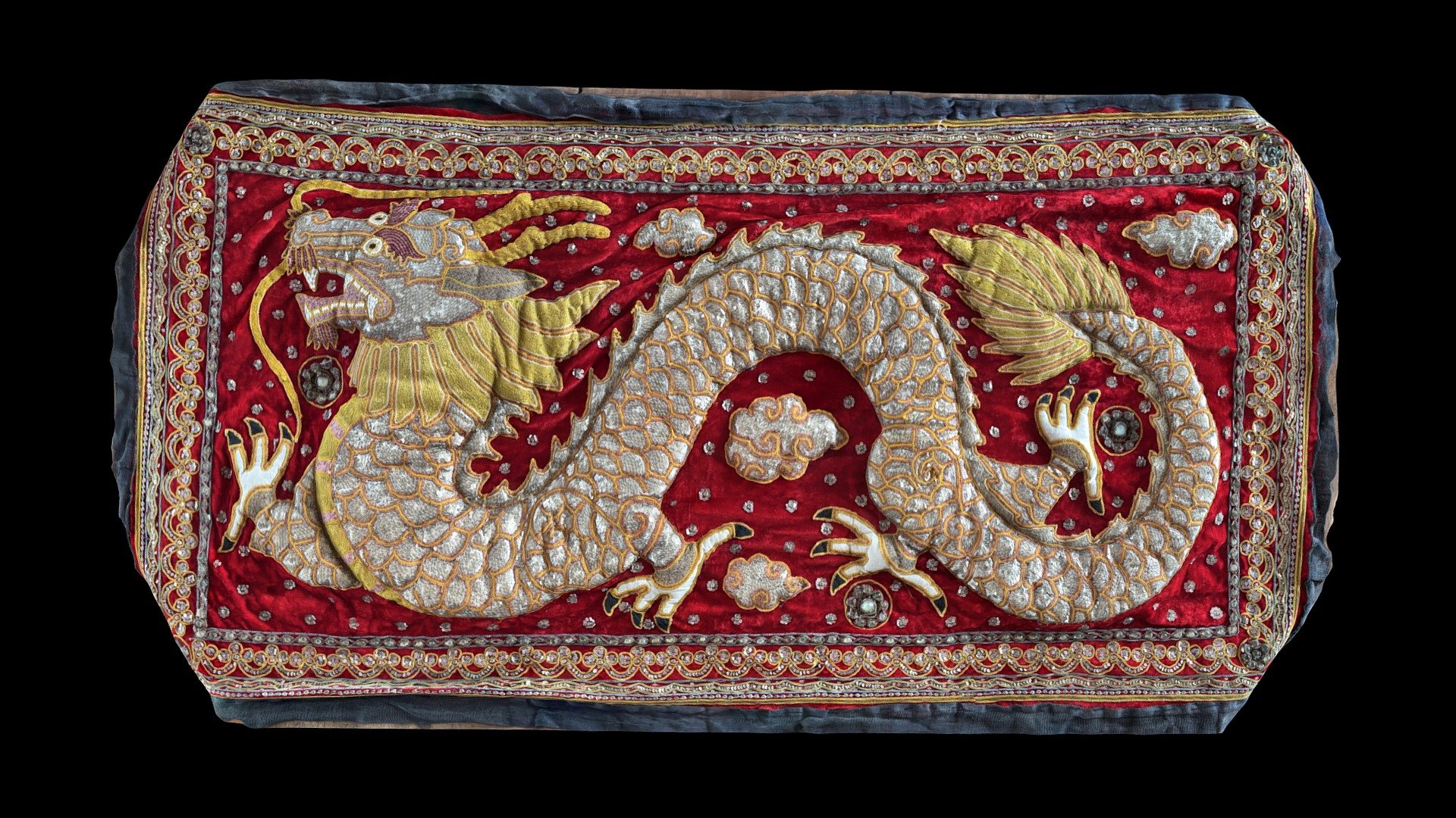 Burmese Kalaga Dragon Tapestry (Scaniverse) - Download Free 3D model by ...