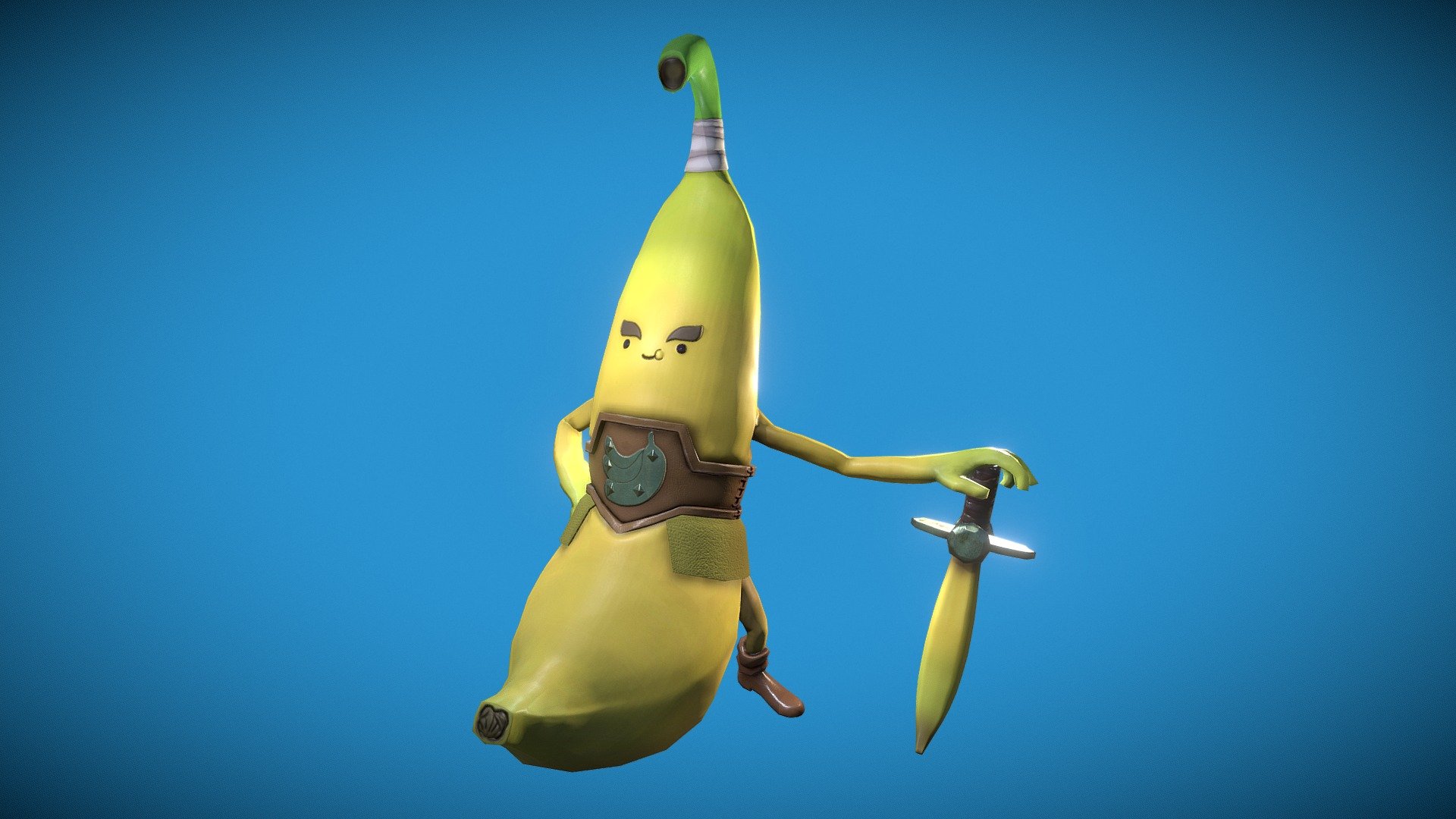 Bananas Weaponas - Character In Game - 2 Days - 3D model by Camille ...