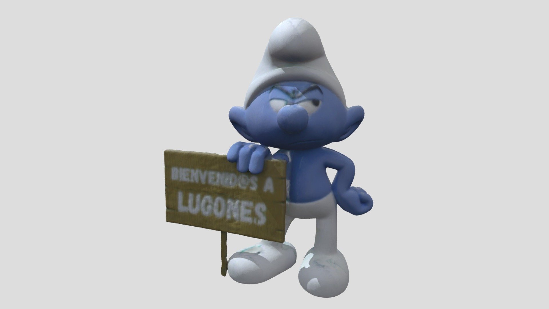 Pitufo gruñón de Lugones - 3D model by INTRAZADOS [acca14a] - Sketchfab