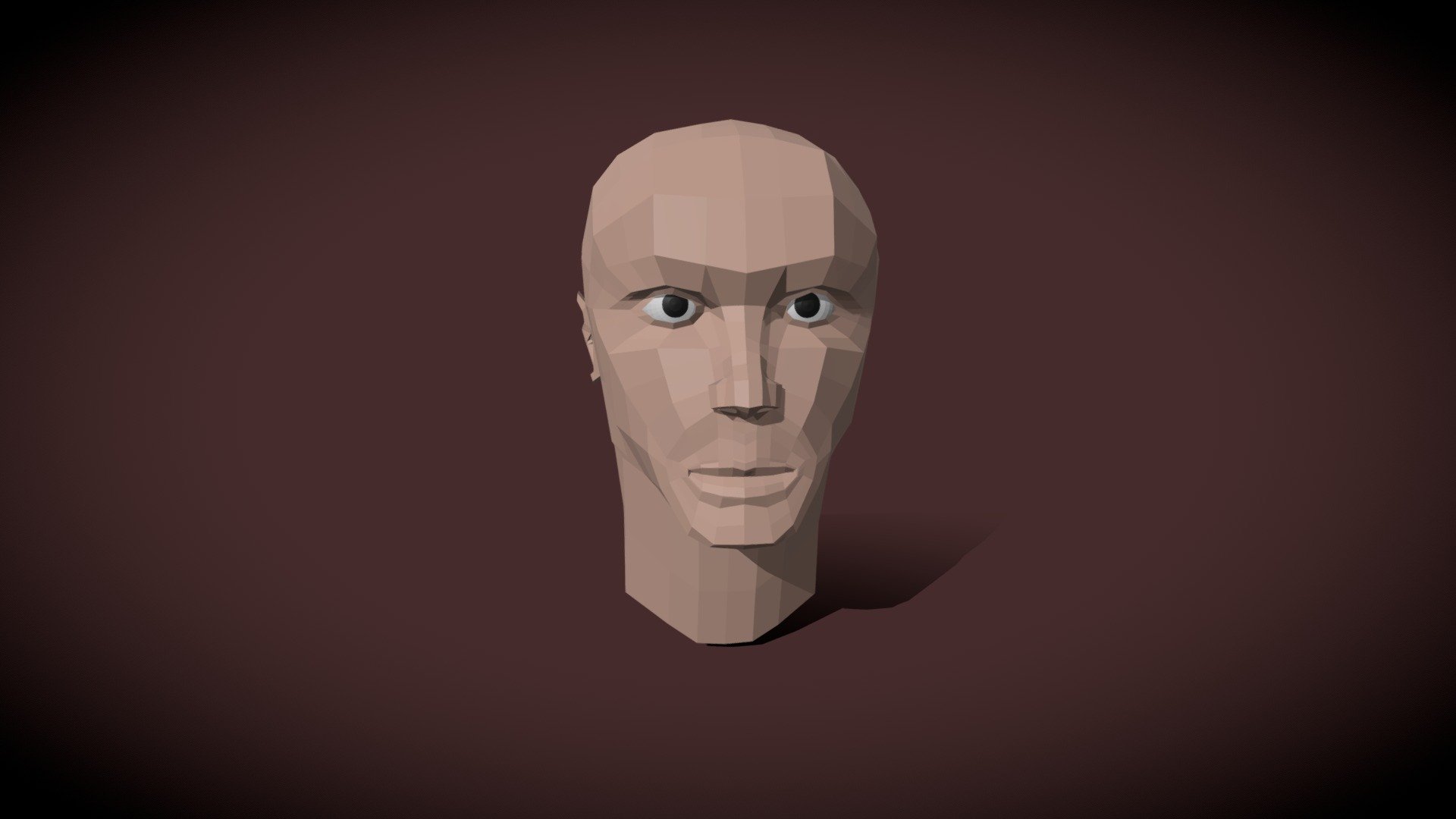 Low poly head - 3D model by Hubie:) (@idk_) [accade9] - Sketchfab