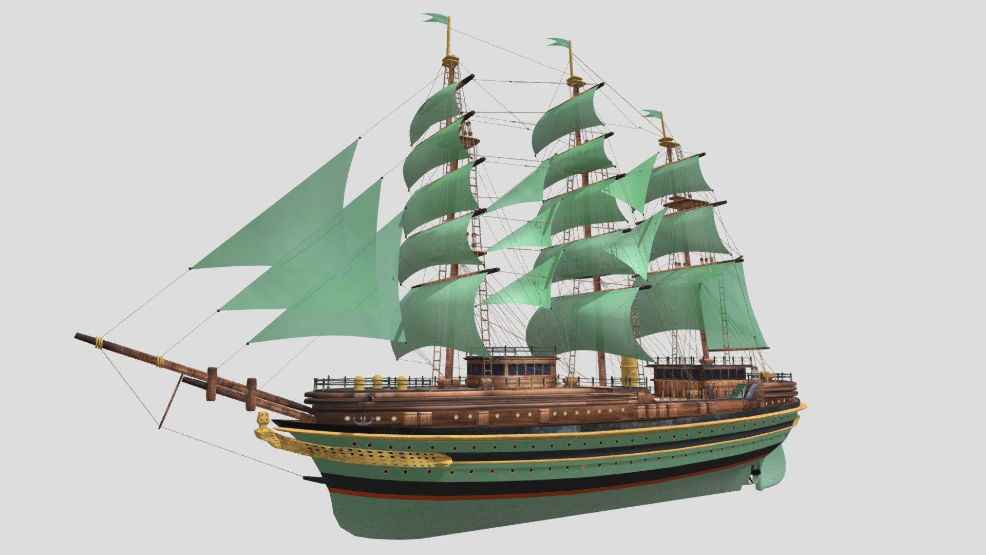 Ship U - Download Free 3D model by gogiart (@agt14032013) [acccb4d] - Sketchfab