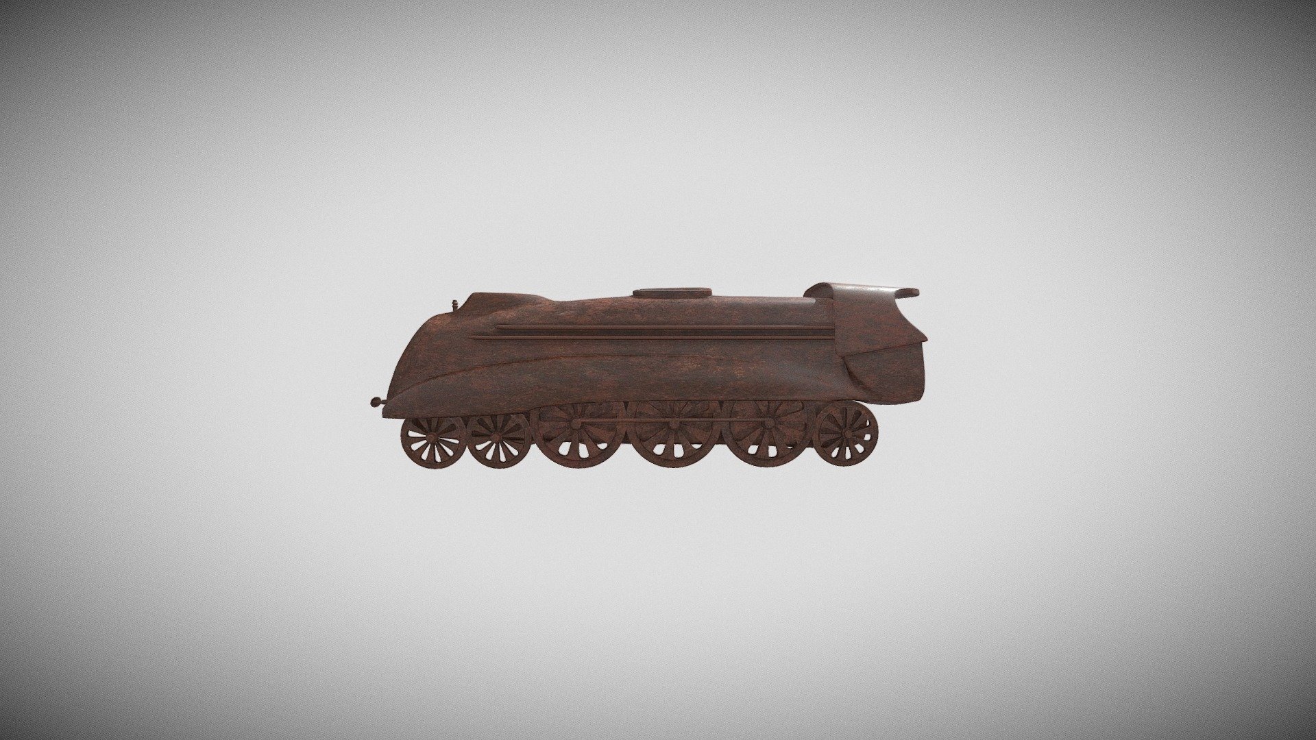 rusted train - 3D model by xSolivagantx [accd444] - Sketchfab