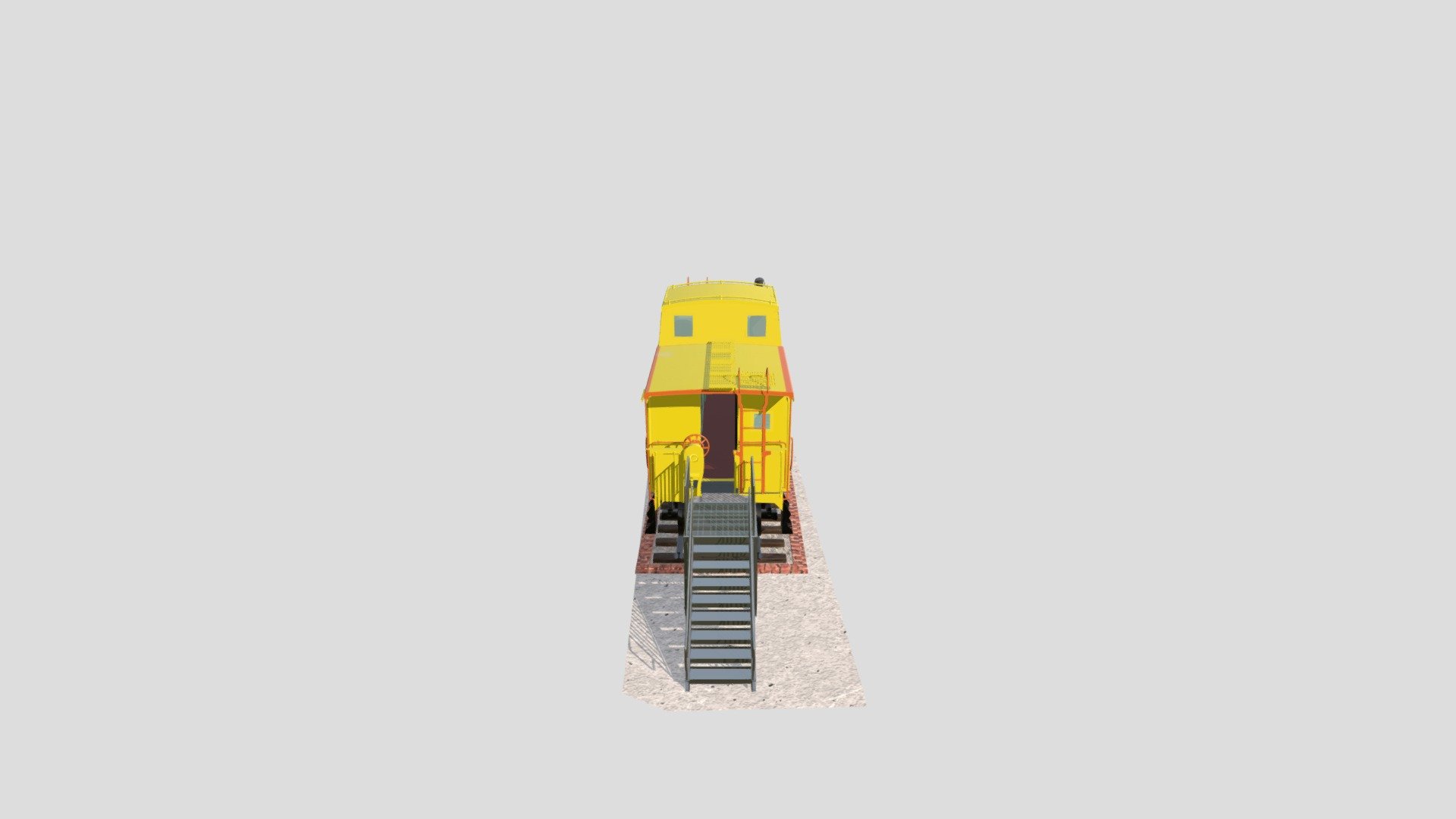 Winter Garden Caboose - Download Free 3D model by Allen & Company ...