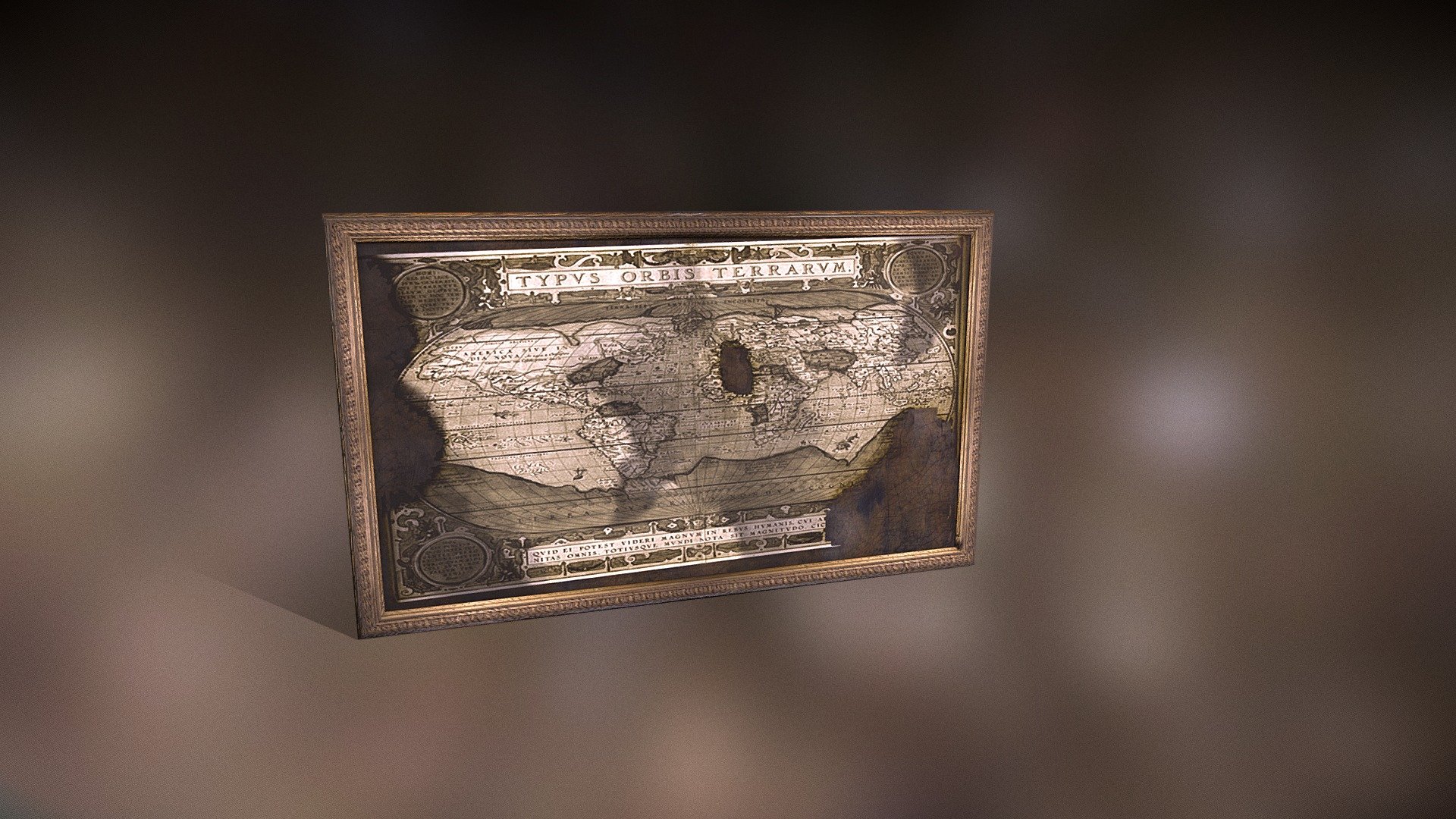 Wall Map - Buy Royalty Free 3D model by robfitzy [acced17] - Sketchfab ...