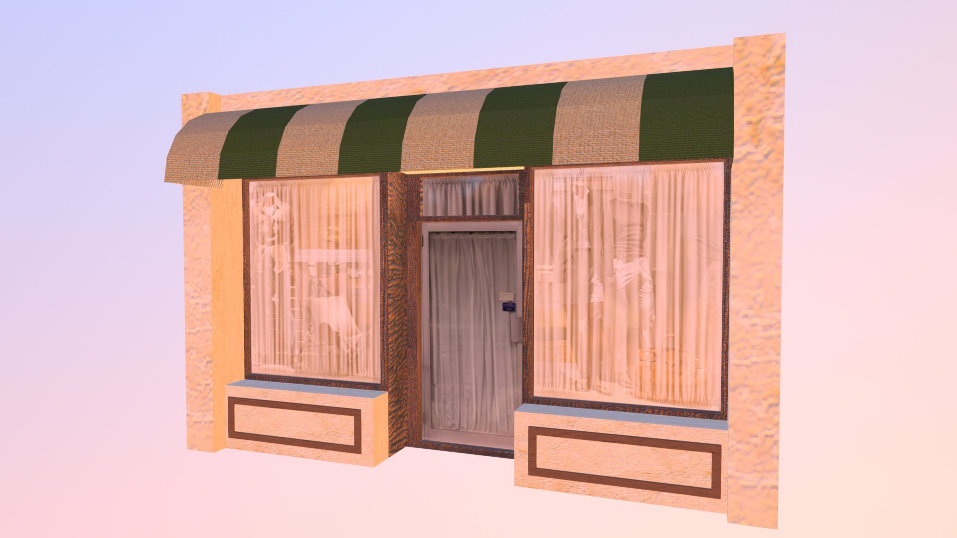 Generic Storefront - 3D model by zogorman [acd10b9] - Sketchfab