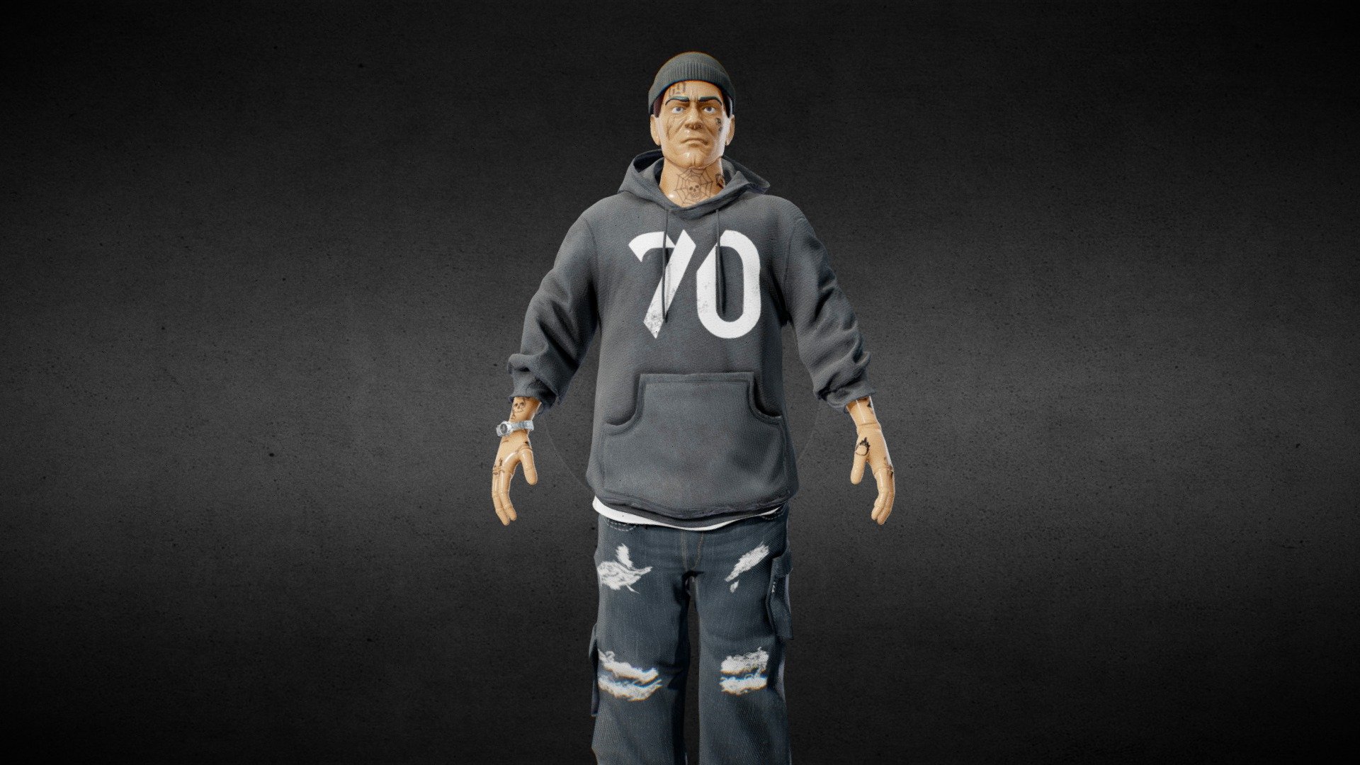 Gangsta - 3D model by Khilobok_egor [acd1341] - Sketchfab