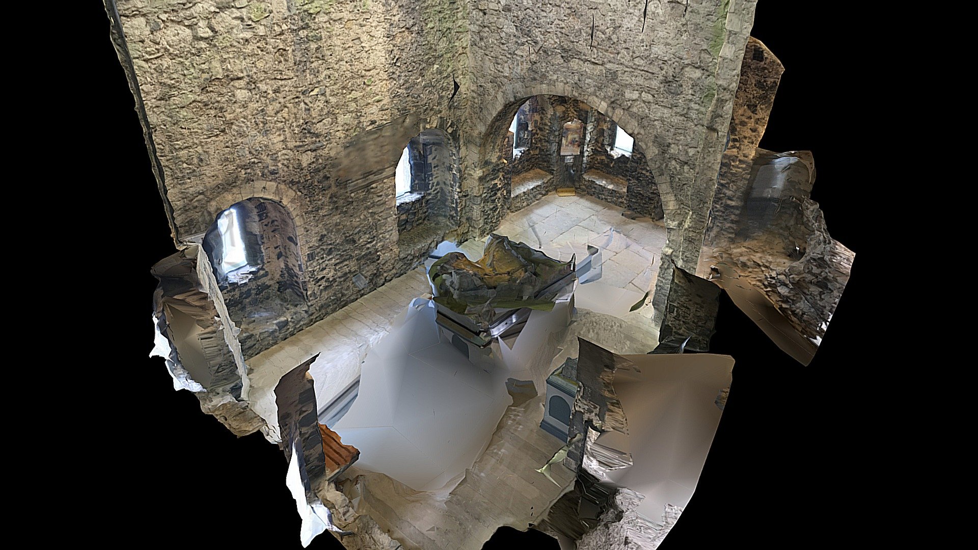 Rochester Castle chapel - 3D model by Kent Archaeological Society ...