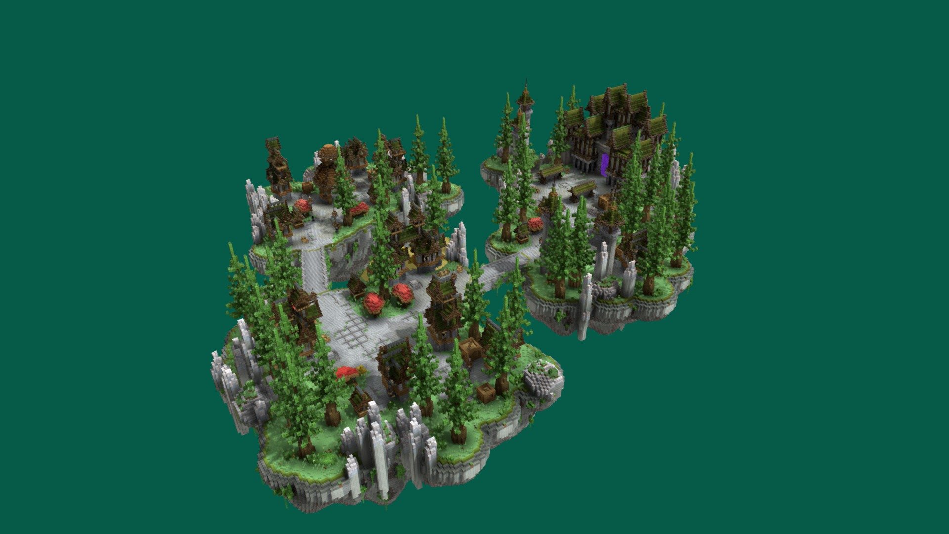 PixelMine | Floating Spawn - 3D model by PixelMine [acd4063] - Sketchfab