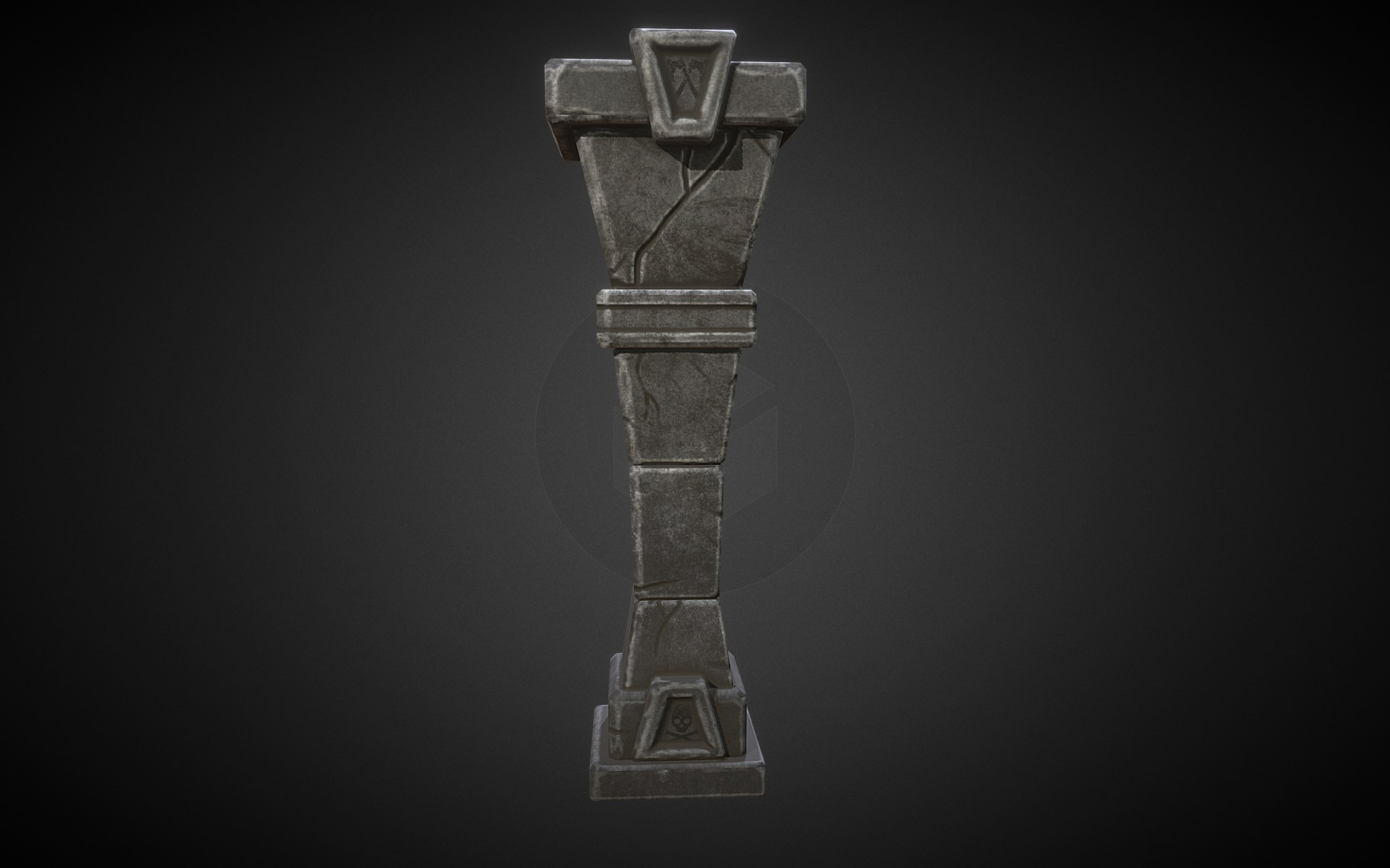Stylized Pillar - 3D model by Guilherme Valle (@ValleGuilherme ...