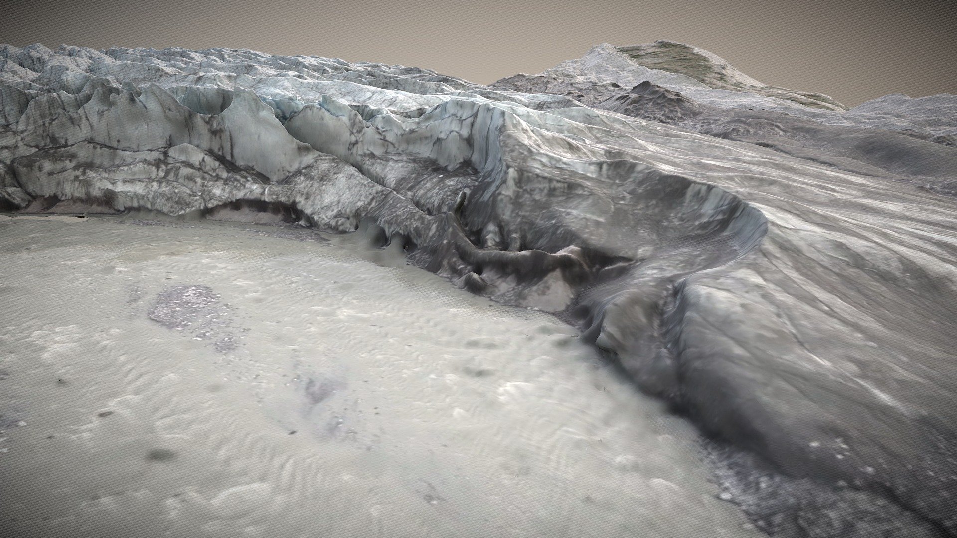 Russell Glacier terminus - 3D model by Olly (@IceOlly_) [acd5abc ...
