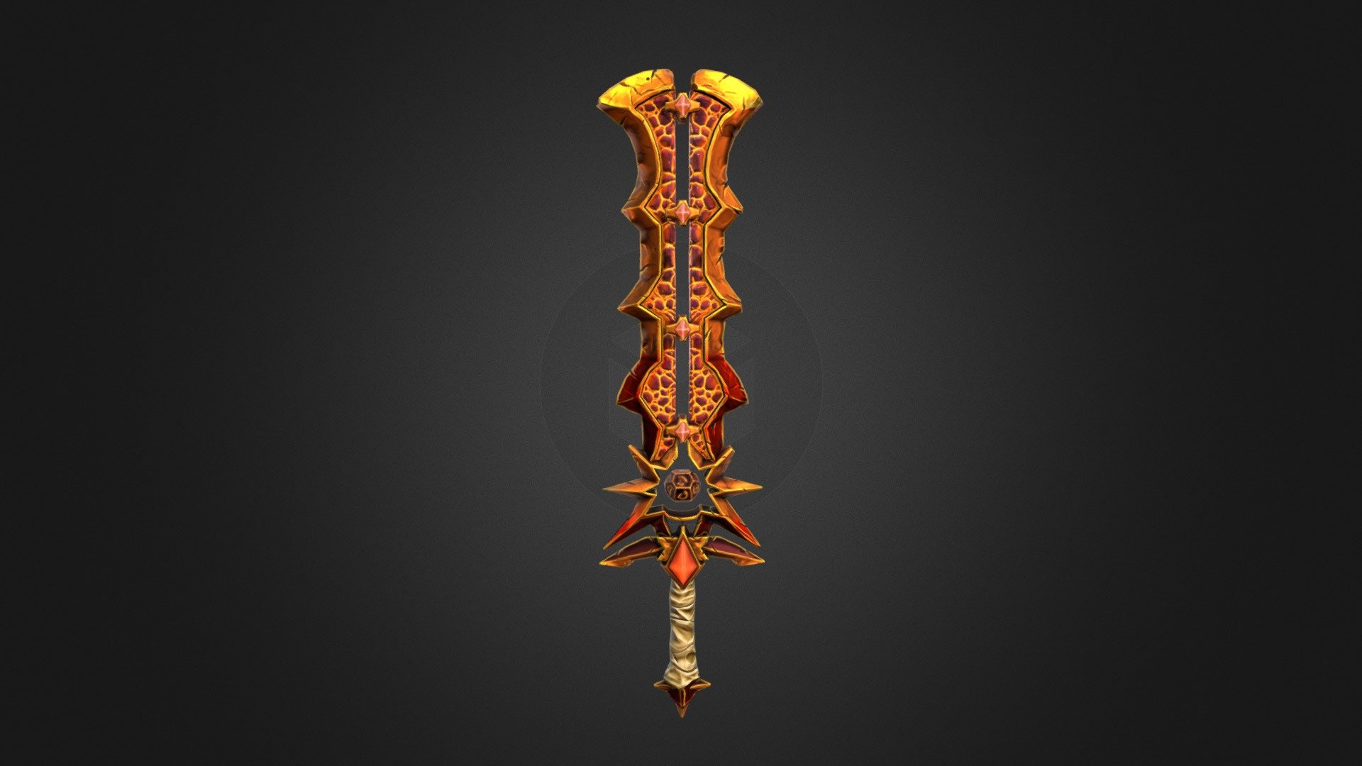 Stylised sword remaster - 3D model by Bas Muller (@BasMuller) [acd5be5 ...