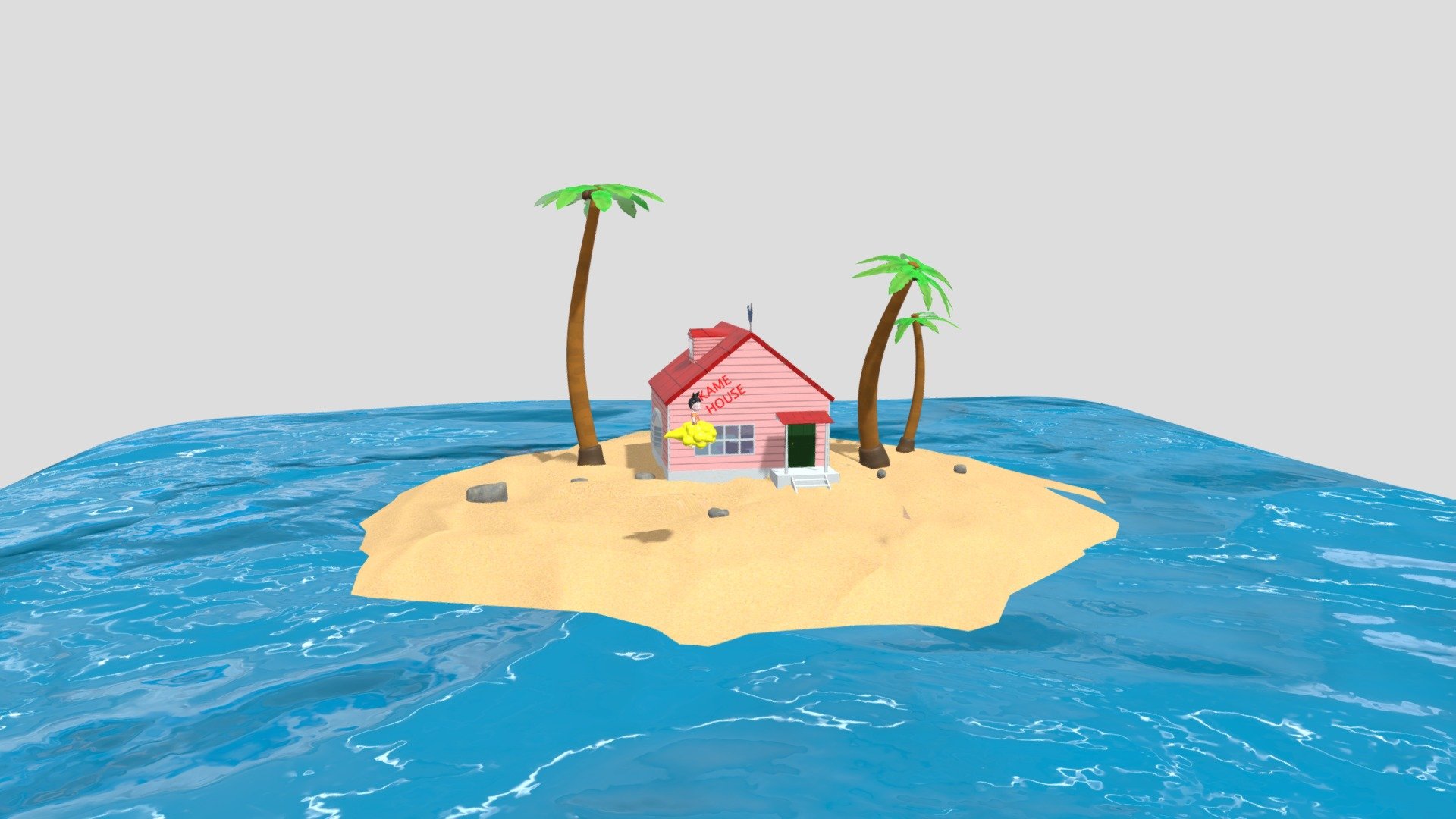 Kame House - 3D model by ssmenudo [acda70d] - Sketchfab