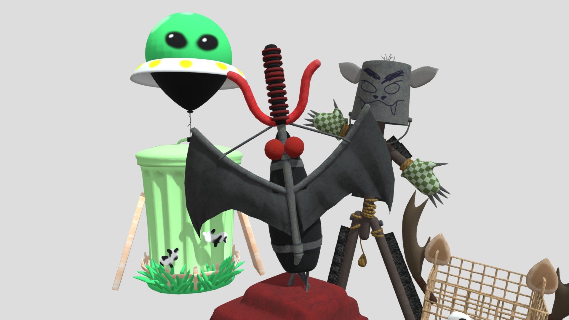 Paranormal Trash And The Gang - Download Free 3D model by JustGuy ...