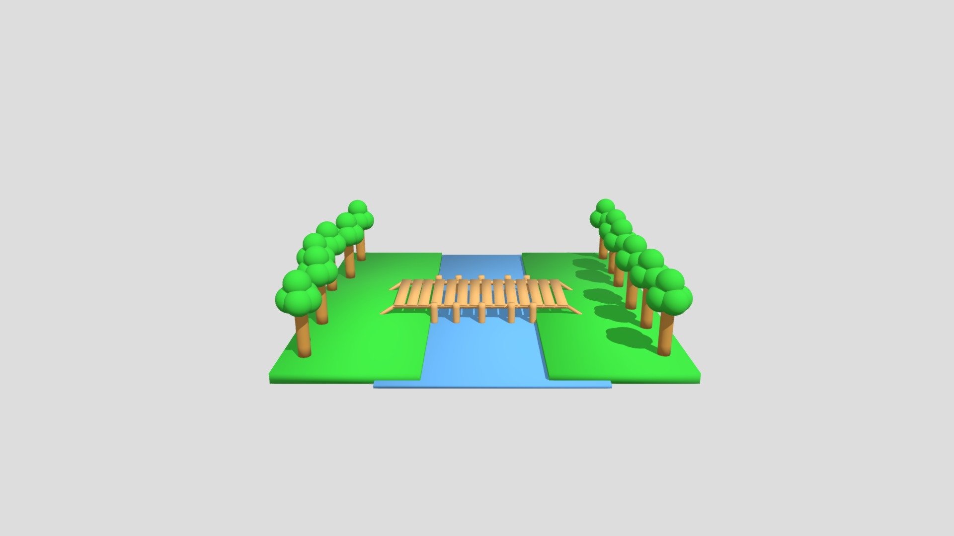 River Bridge - Download Free 3D model by gtake01 [acdbc0e] - Sketchfab