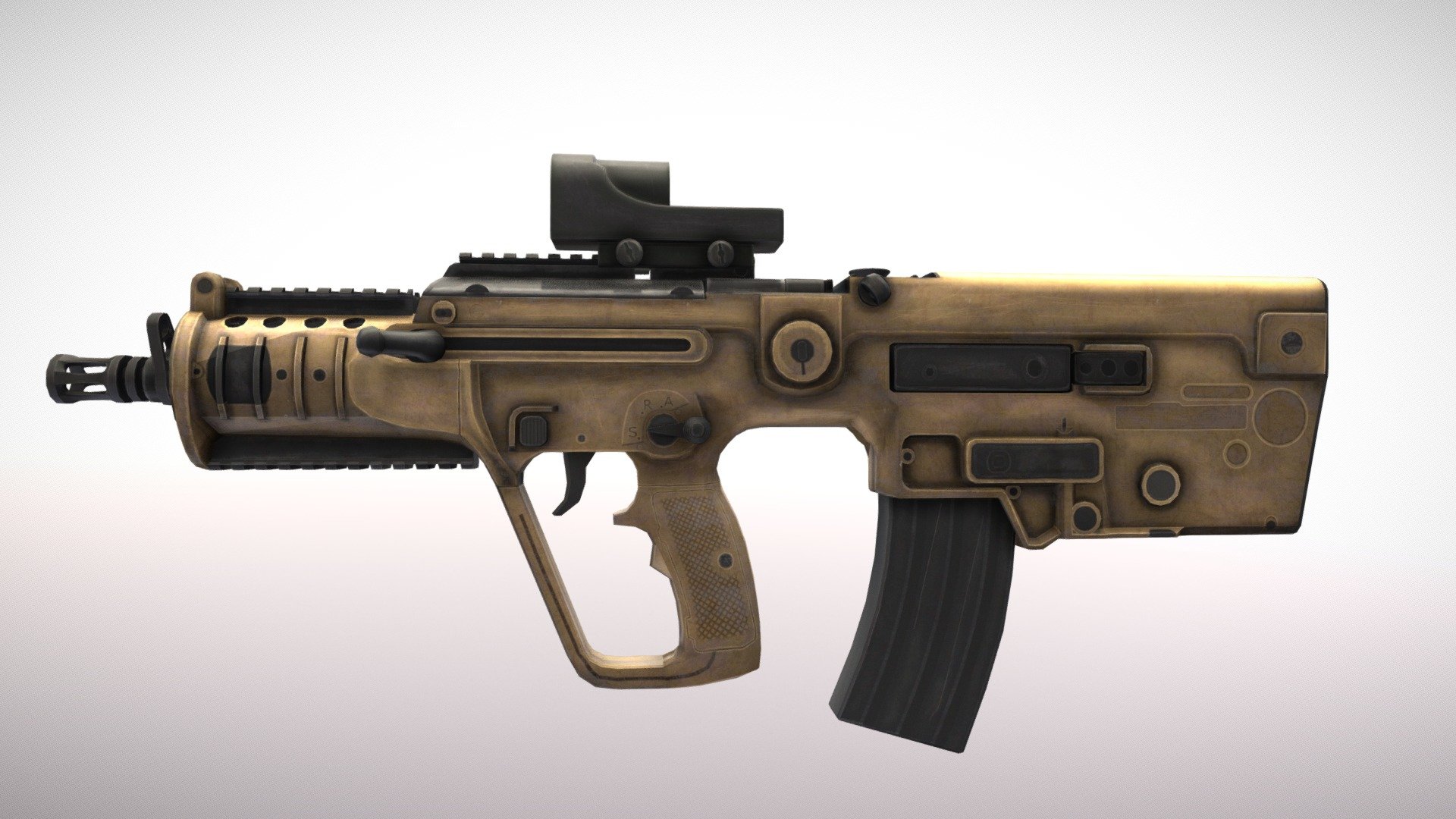 Bullpup Assault Rifle - Buy Royalty Free 3D model by bsp [acdc328 ...
