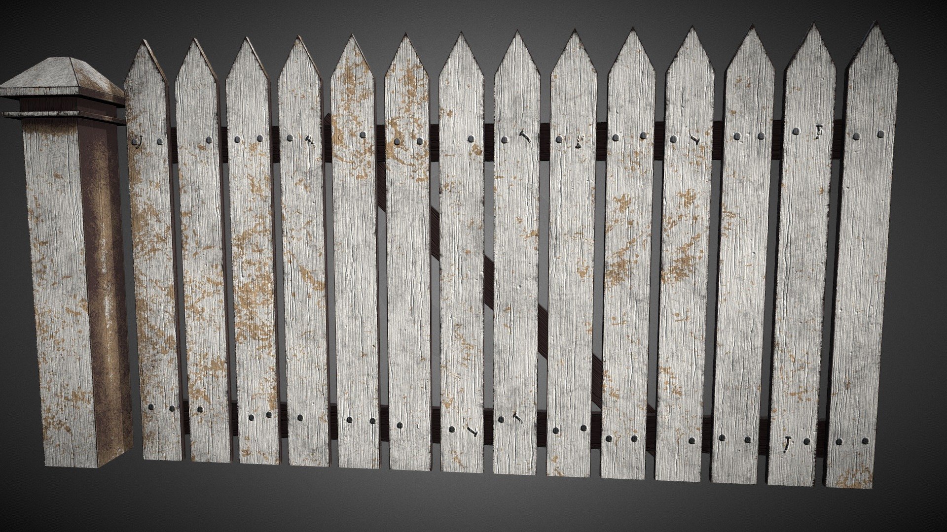 Wood Wooden fence Protector of the farm low poly - Download Free 3D ...