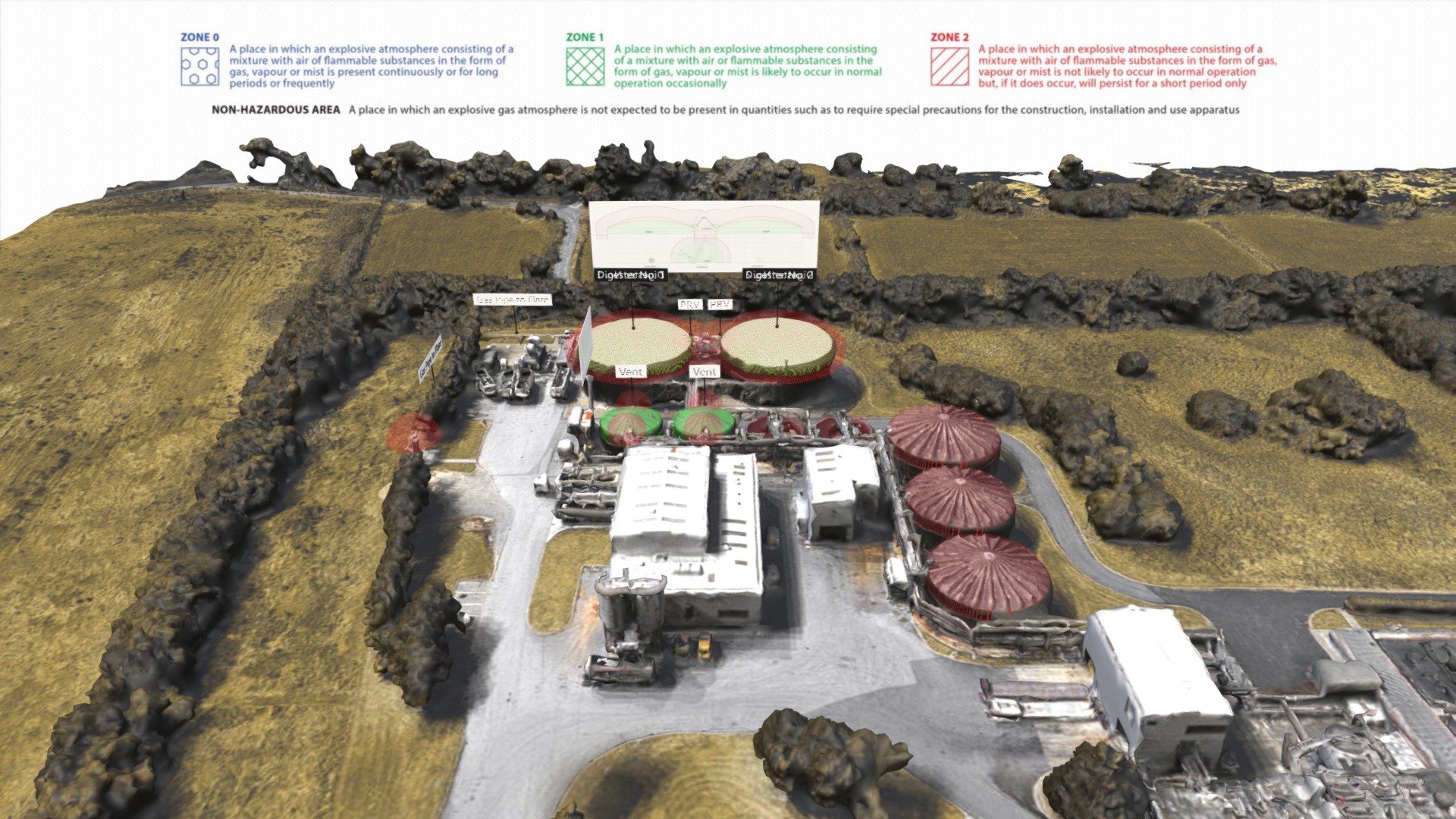 Bunlicky WwTP - ATEX Zones - 3D model by Ward & Burke (@wardandburke ...